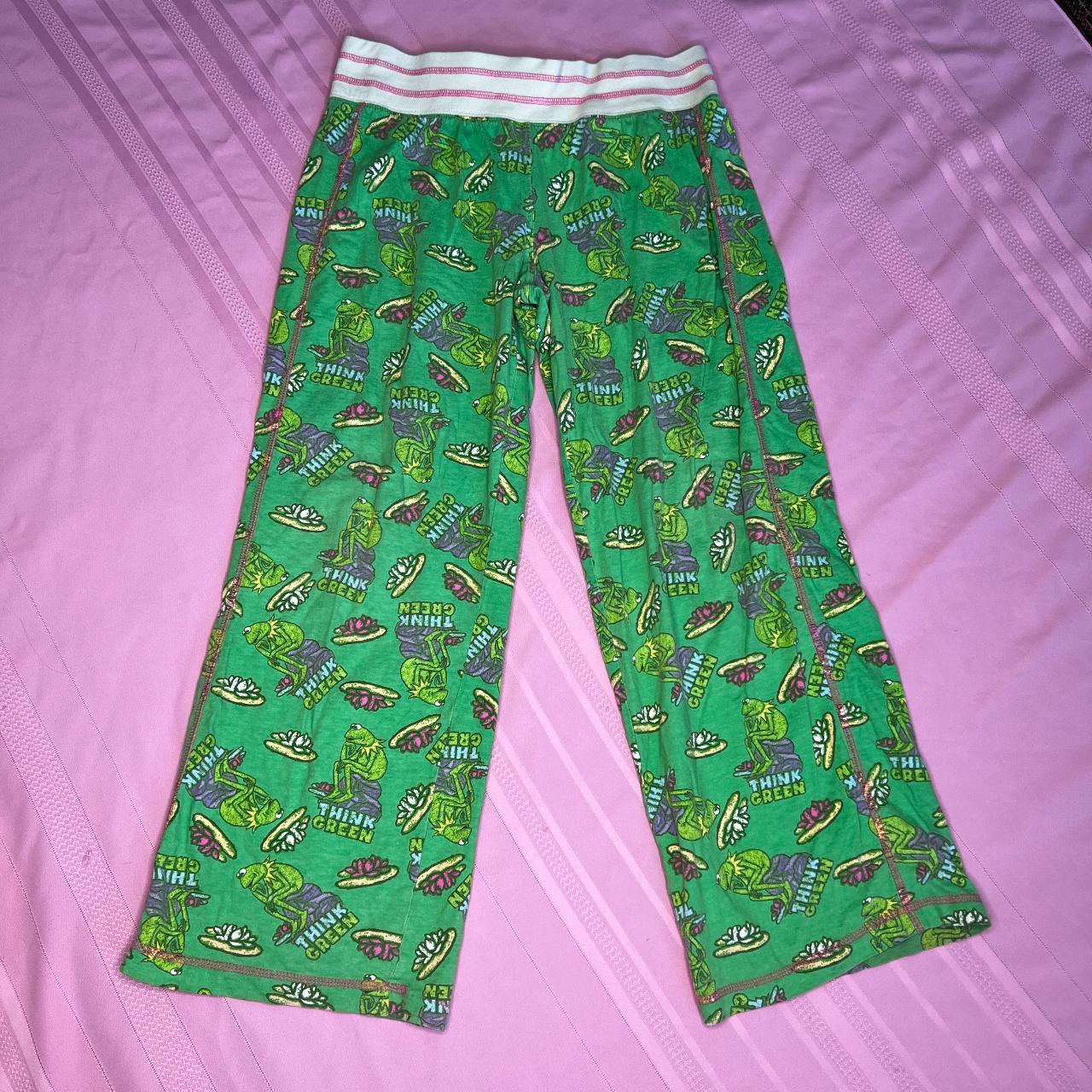 The Muppets Kermit the Frog green lounge sweat... - Depop