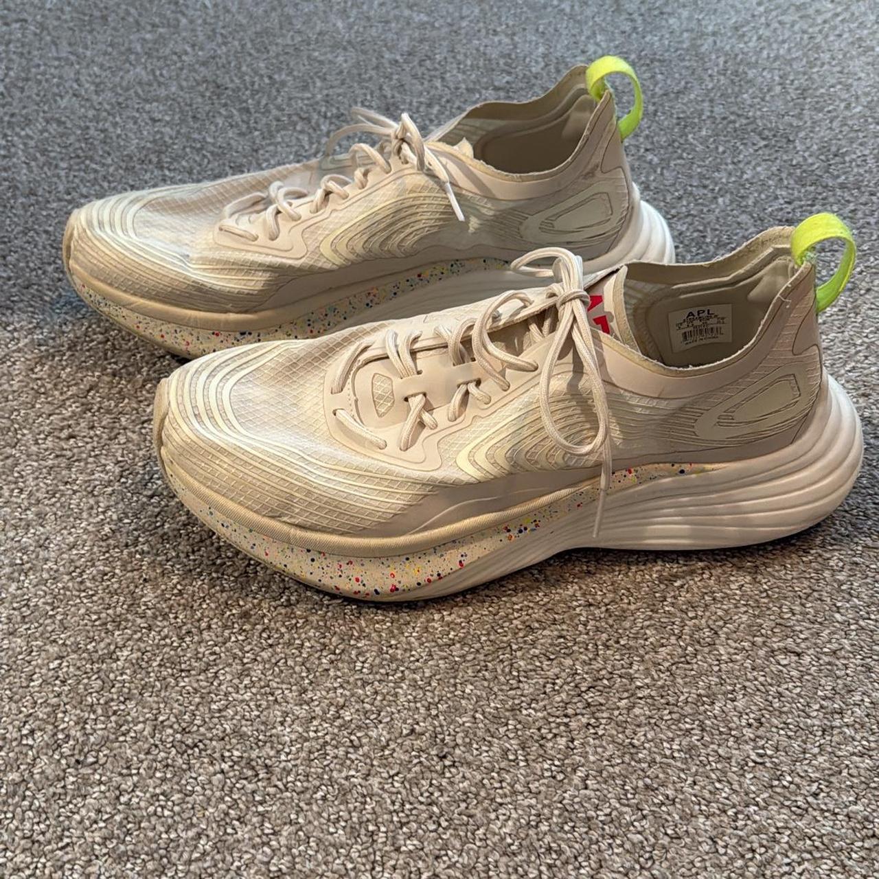 apl streamline White and multi-coloured trainers... | Depop