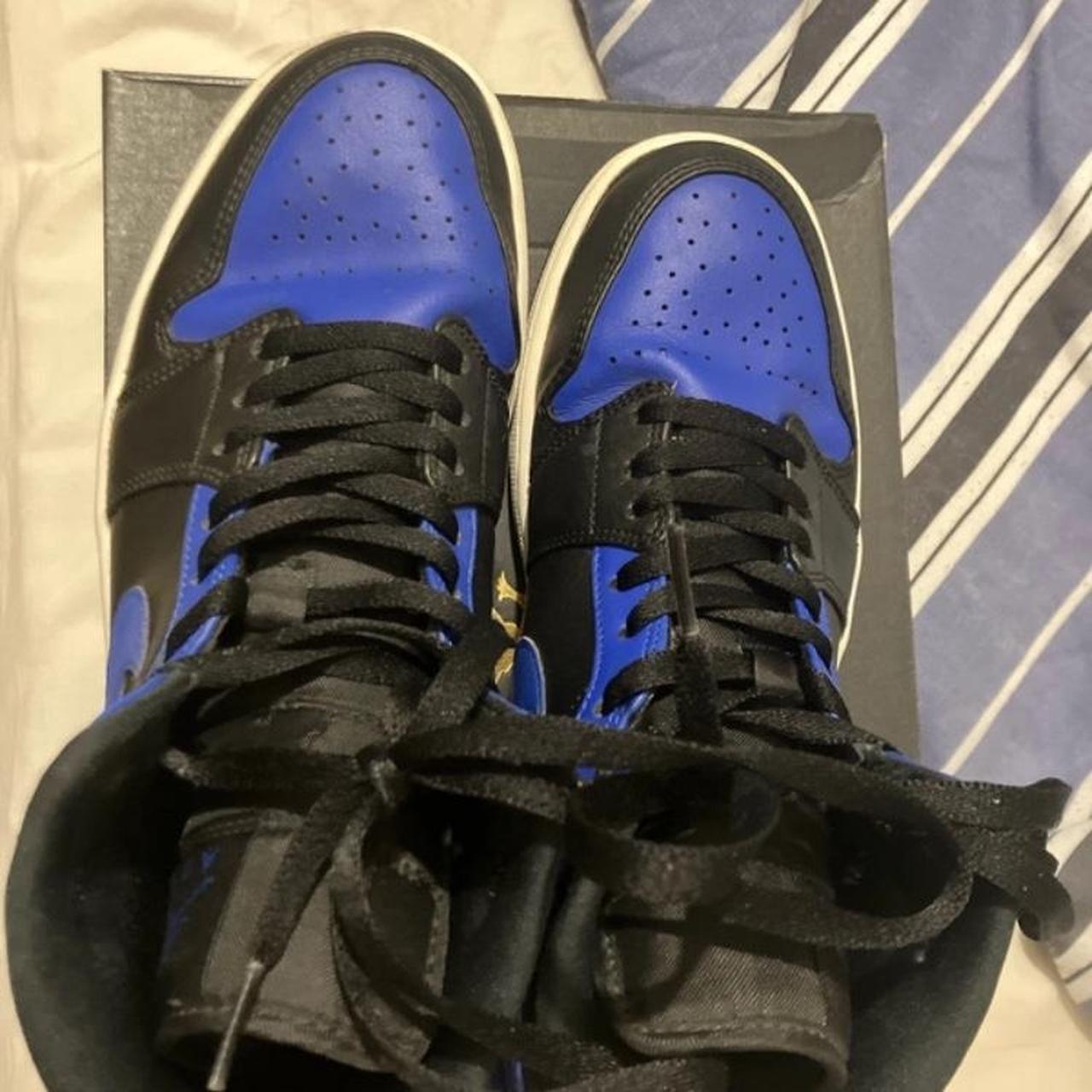 jordan 1 mid hyper royals uk9 with original box - Depop