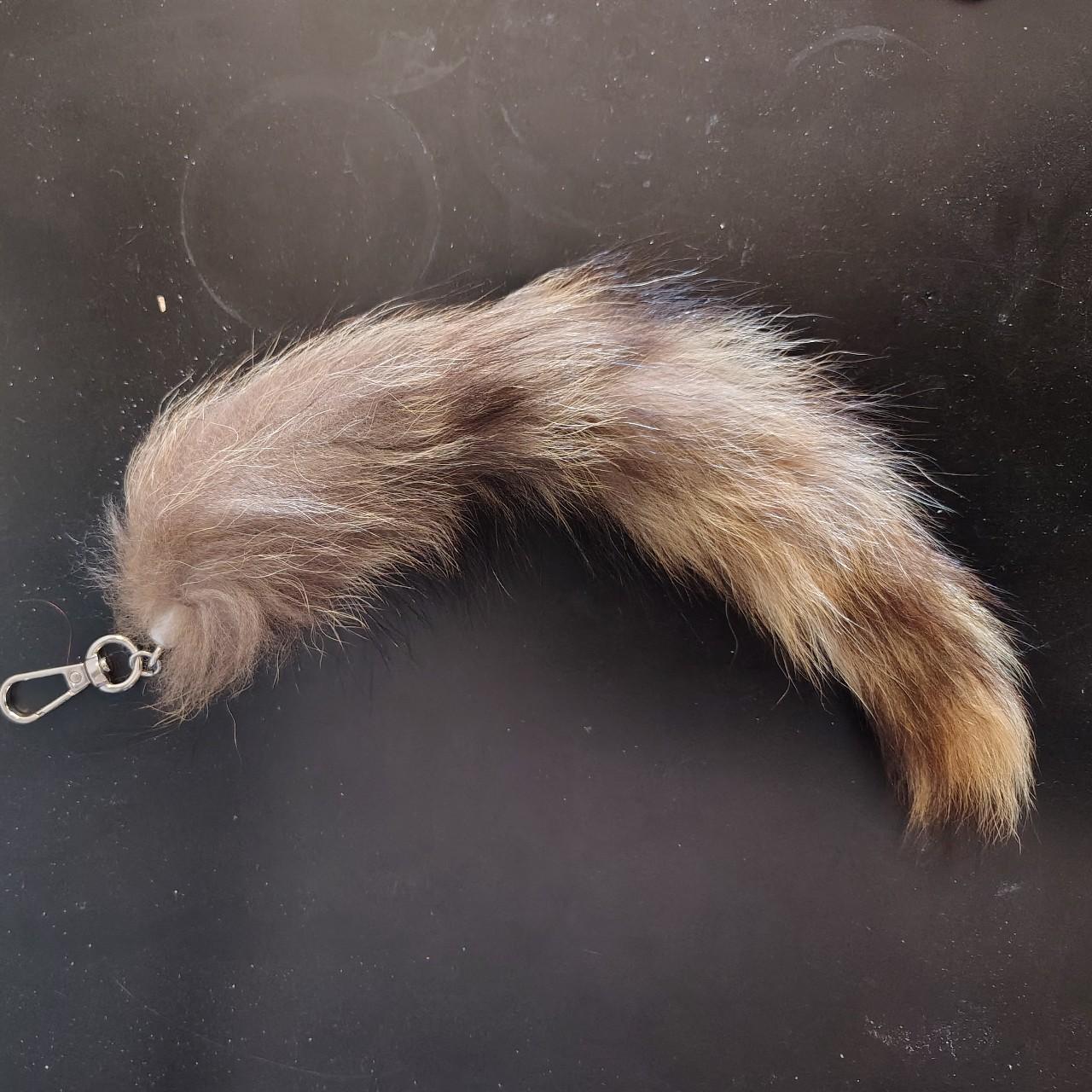 Racoon tail keychain Tail keychain, real... | Depop