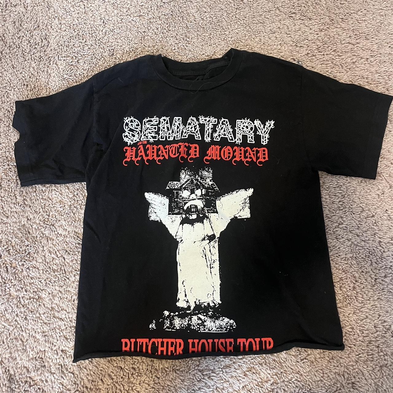 Semetary shirt just trynna get rid of it hit me wit... - Depop