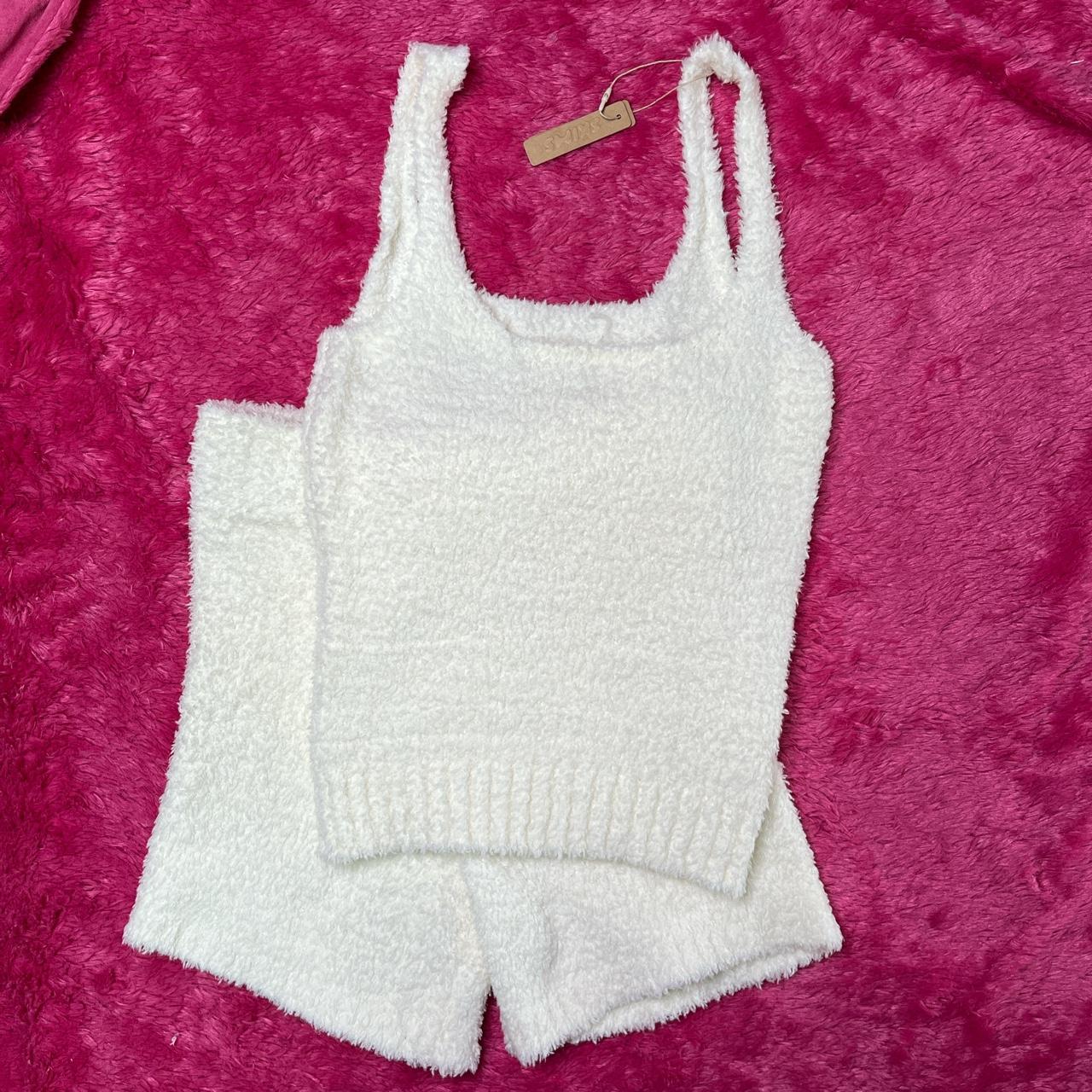 Skims Women's Cream Shirt | Depop