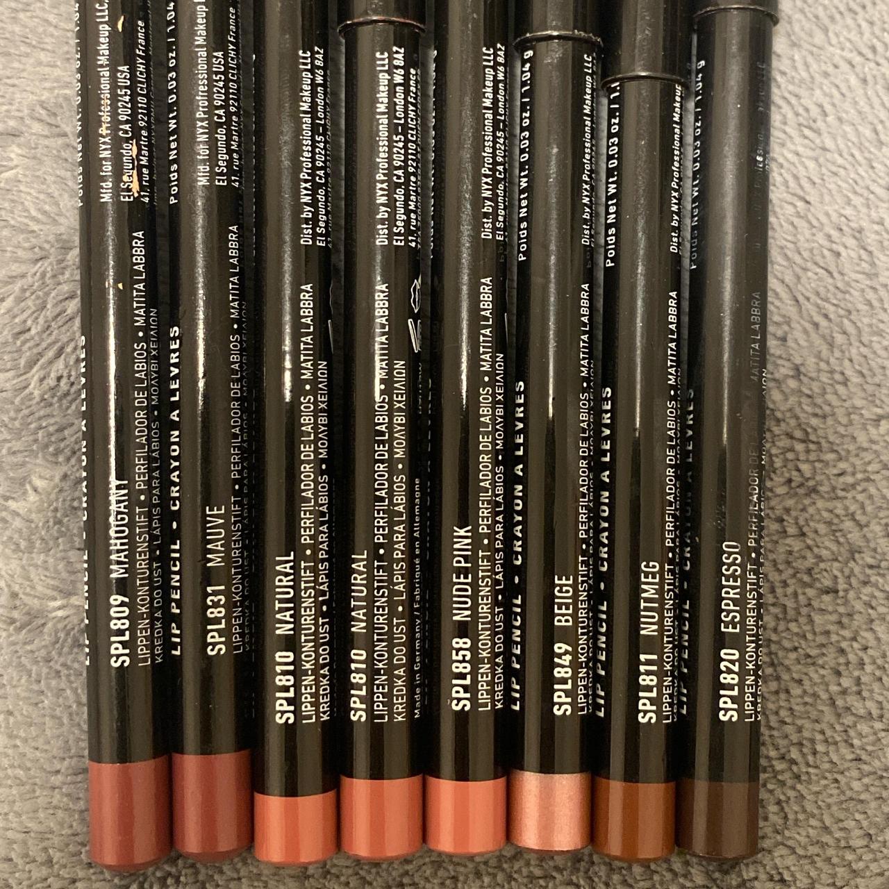 Nyx lip liner bundle set of 9 retail $45 plus 2... - Depop