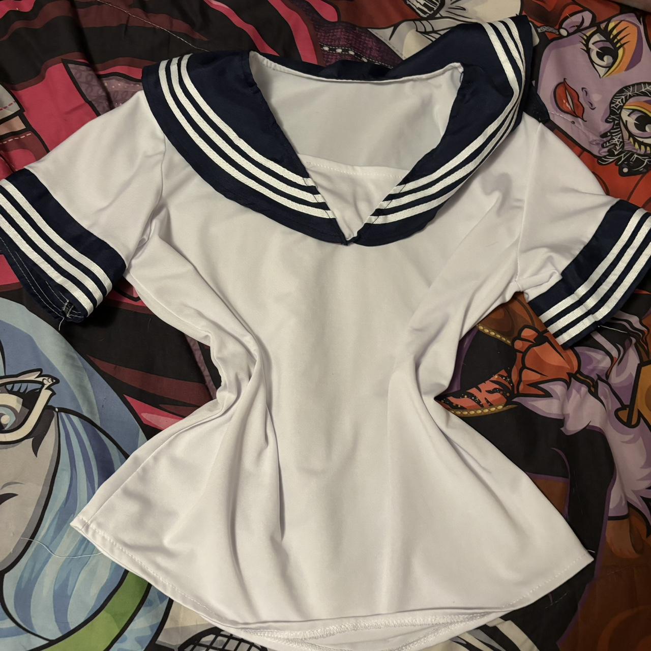 Sailor uniform top, fits like a small #cosplay... | Depop