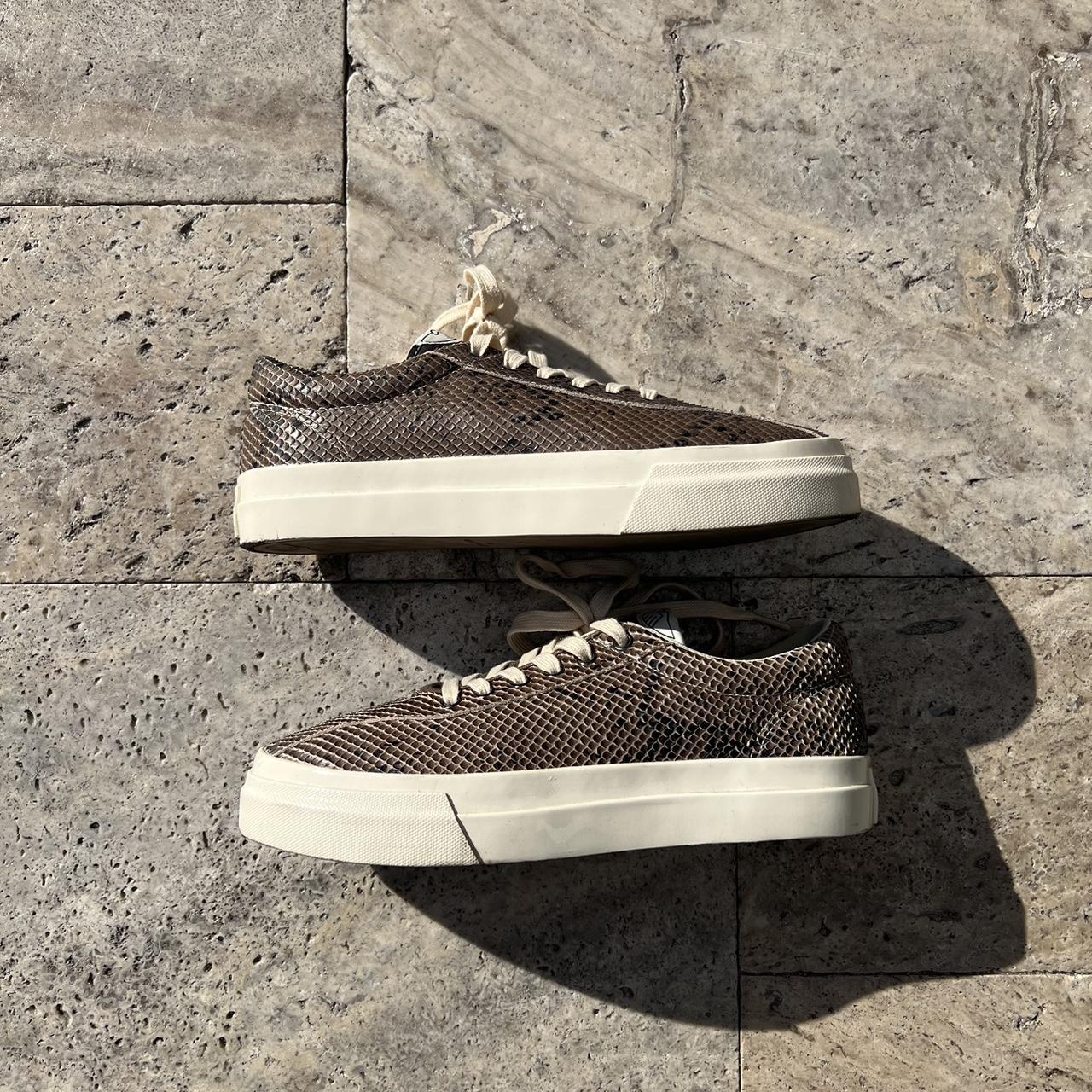 Stepney Workers Club Men's Brown and Tan Trainers | Depop