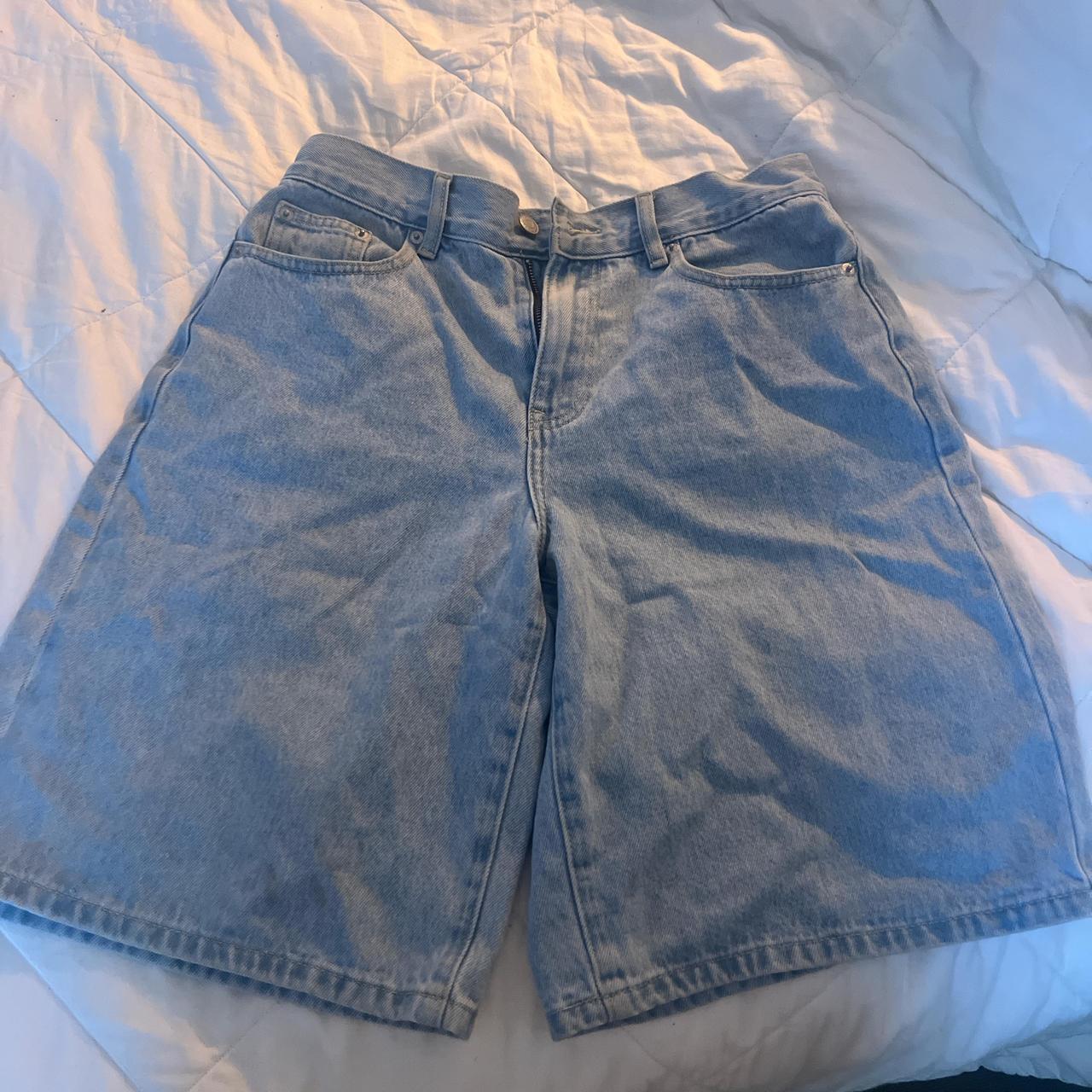 Glassons size 8 jorts Light denim Worn once - Depop