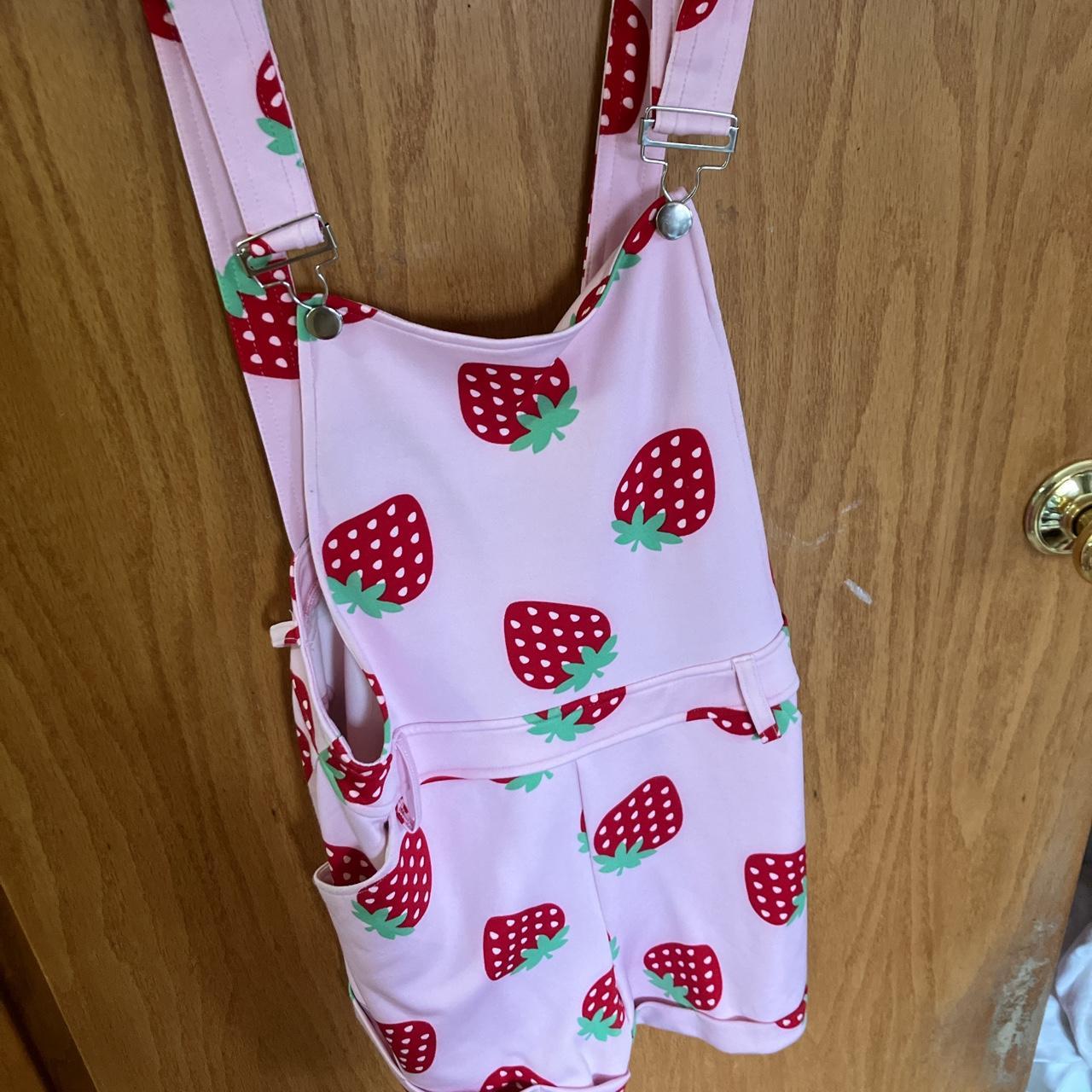 Strawberry overalls - Depop