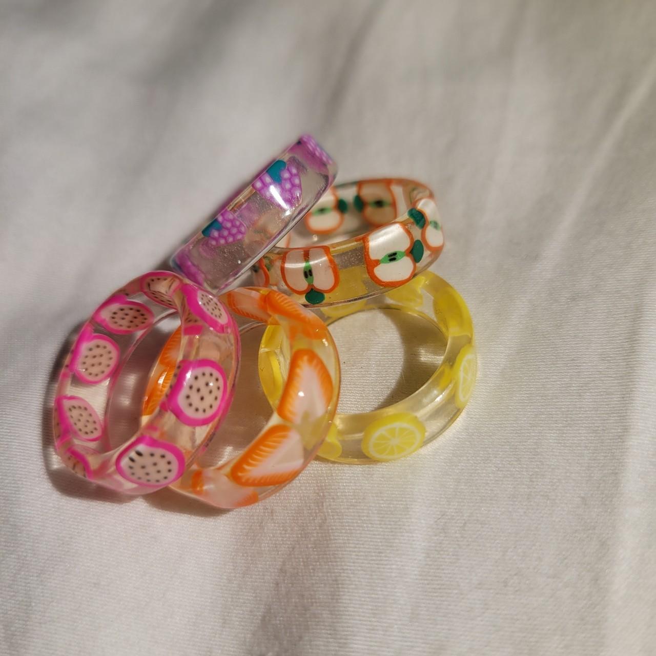 Fruity Ring Set Size: Small Brand: n/a Condition:... - Depop