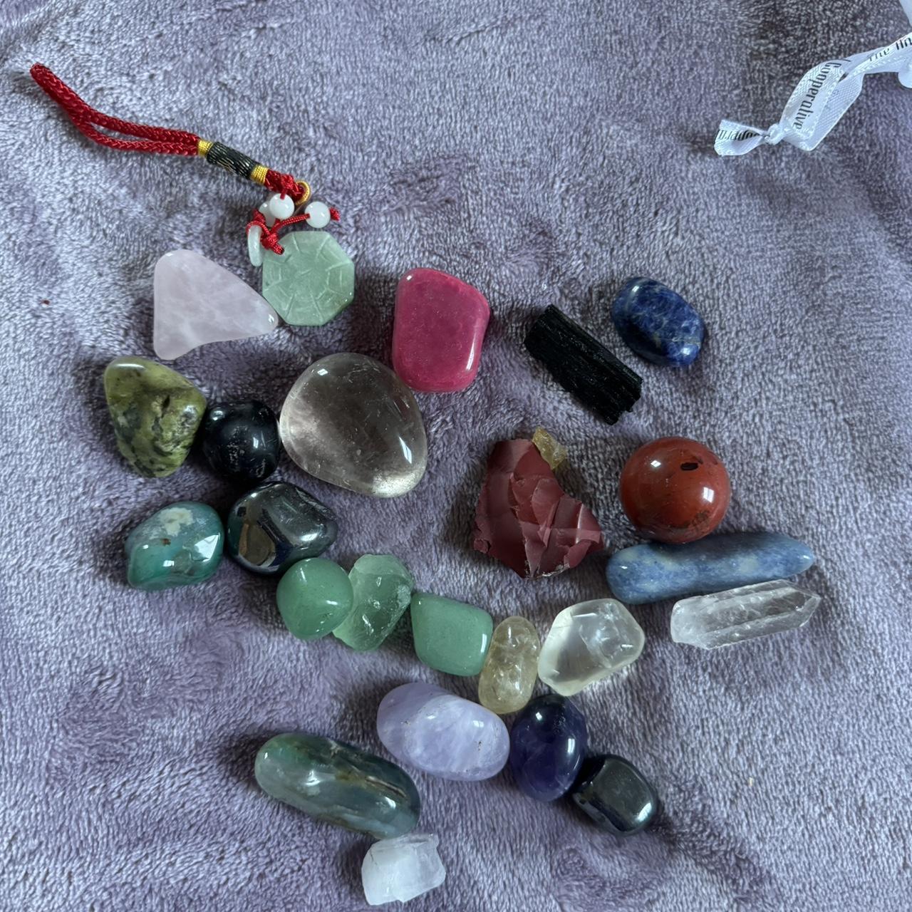 Multi-coloured crystal bundle - 25 pieces, including... - Depop