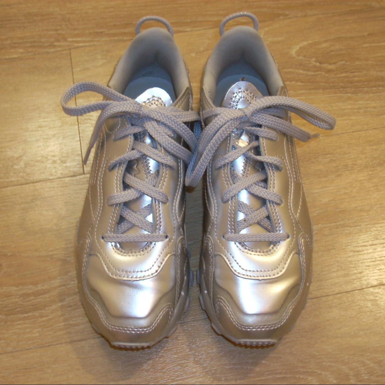 Reebok x Cardi B classic leather silver sneakers 🧷... - Depop