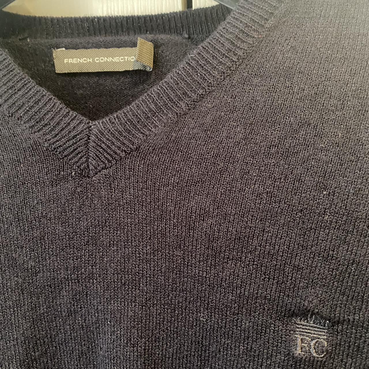 - French Connection Navy smart jumper - Depop