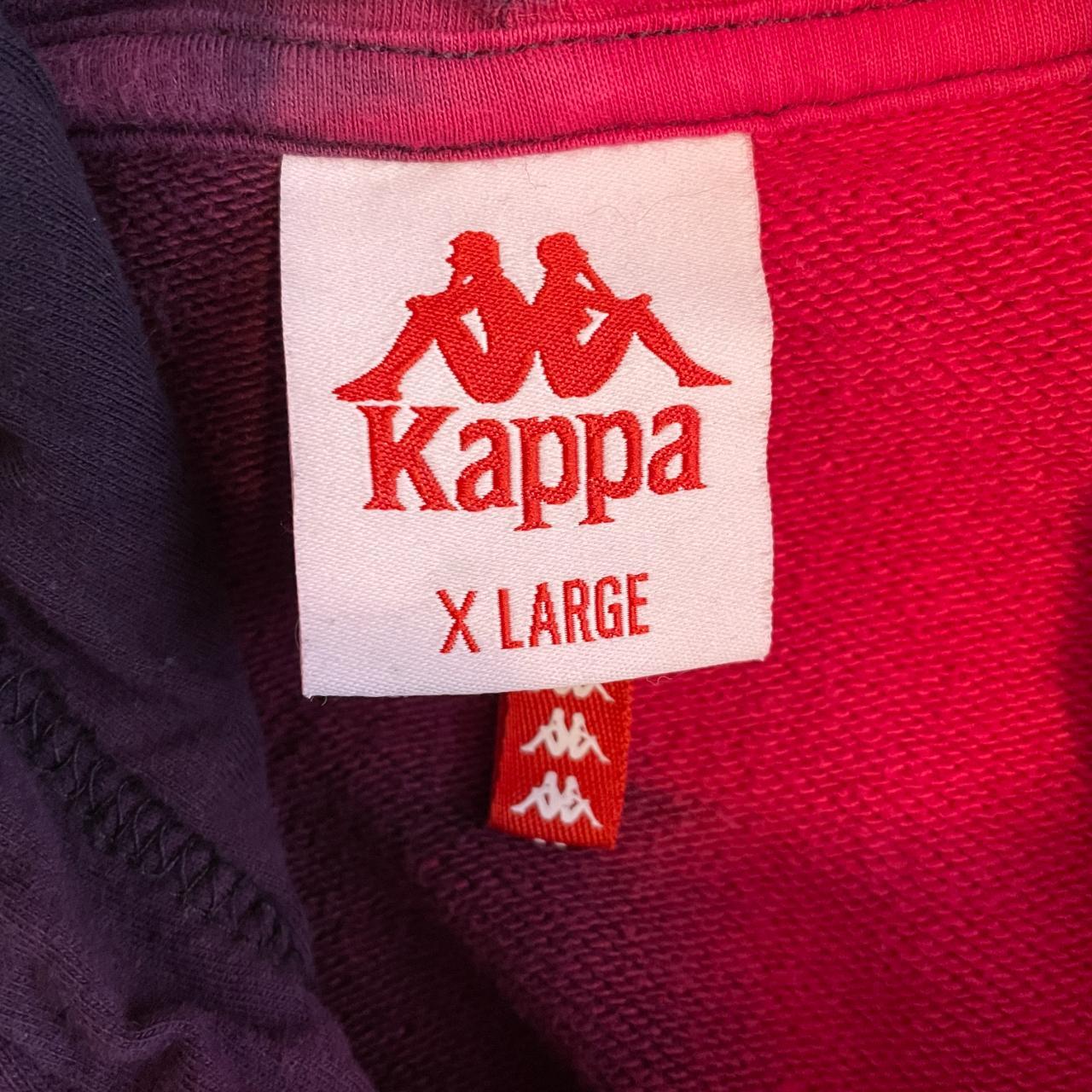 Kappa Size XL Black, Purple, and Pink Tie Dye Half... - Depop