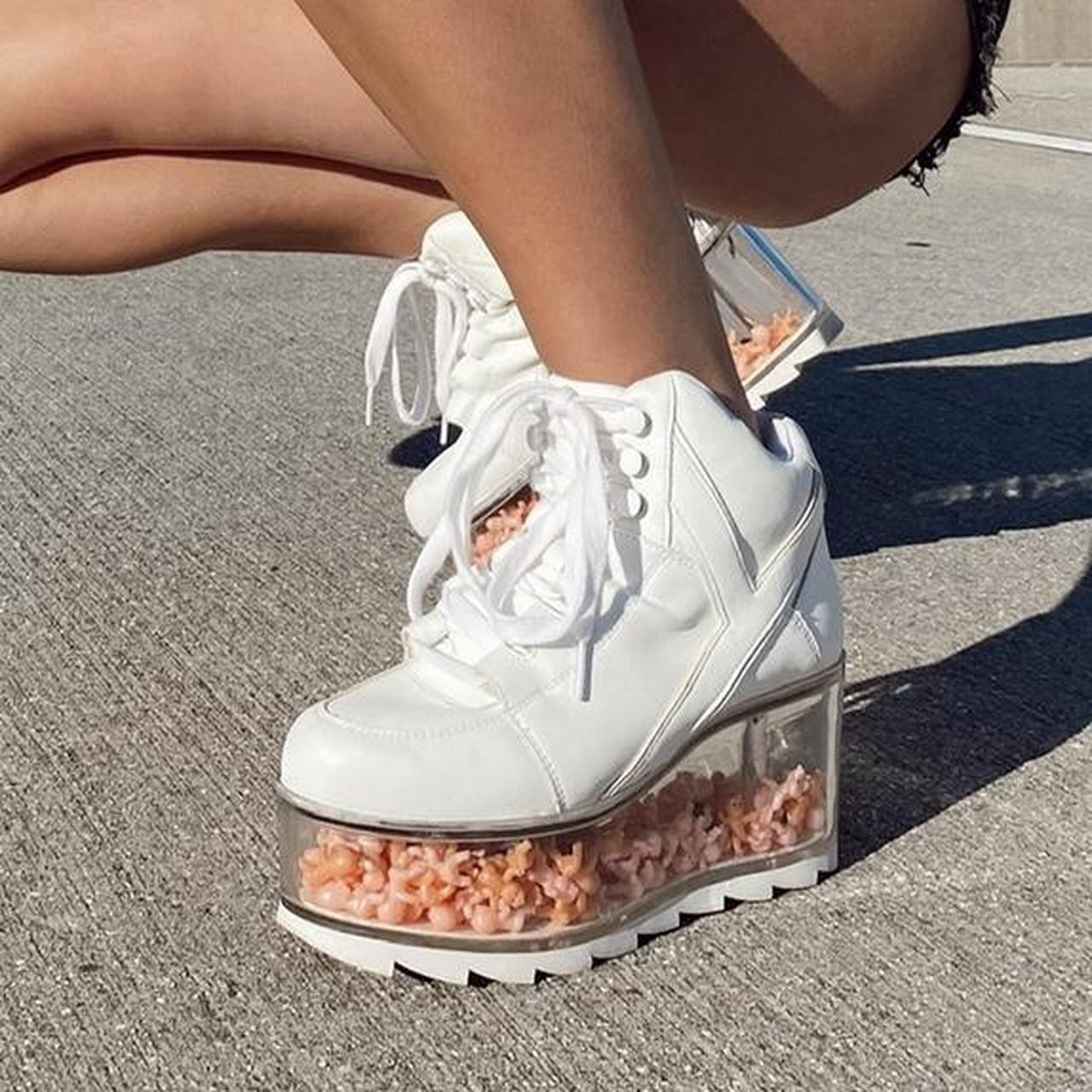 YRU Women's White Trainers | Depop