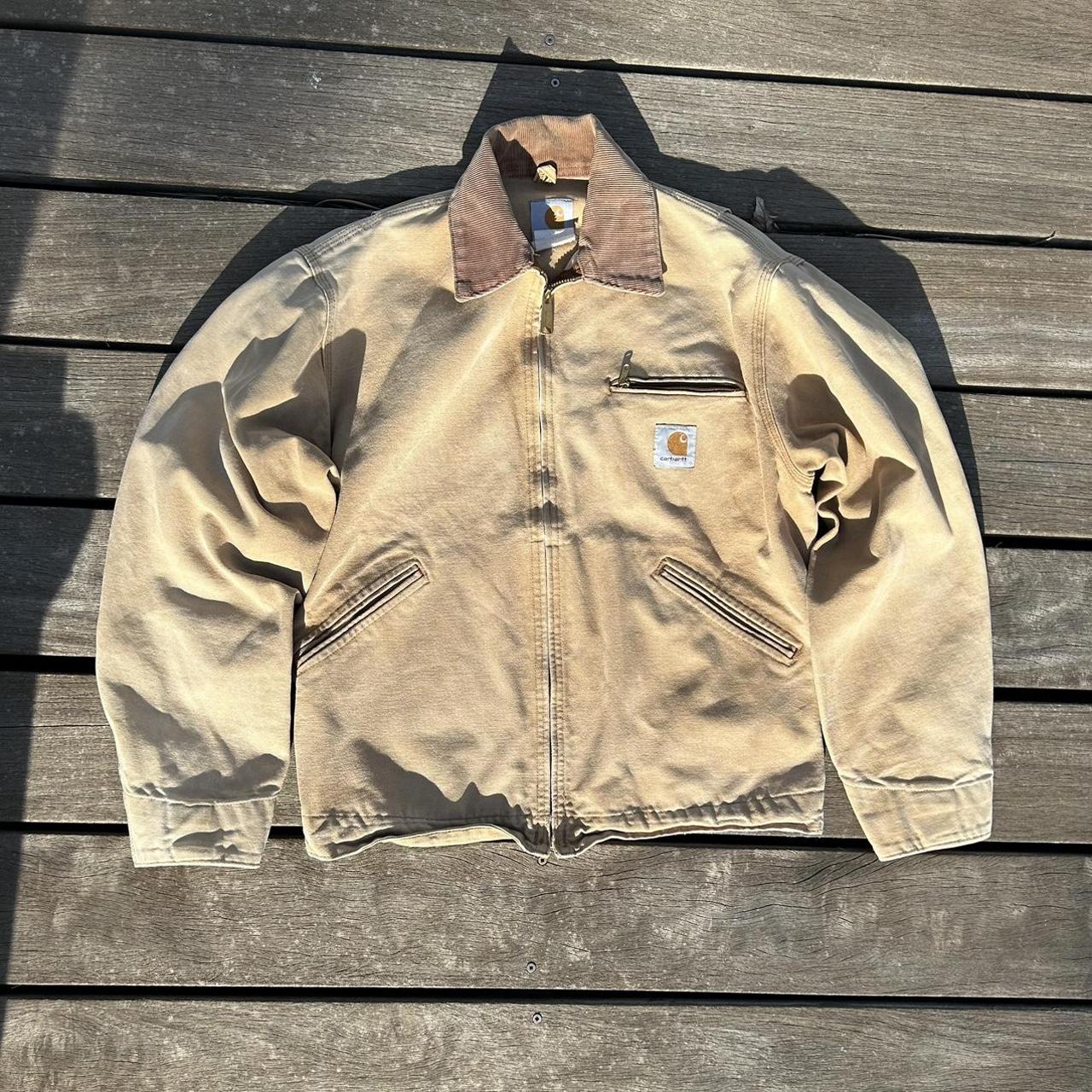 Carhartt Men's Cream Jacket | Depop