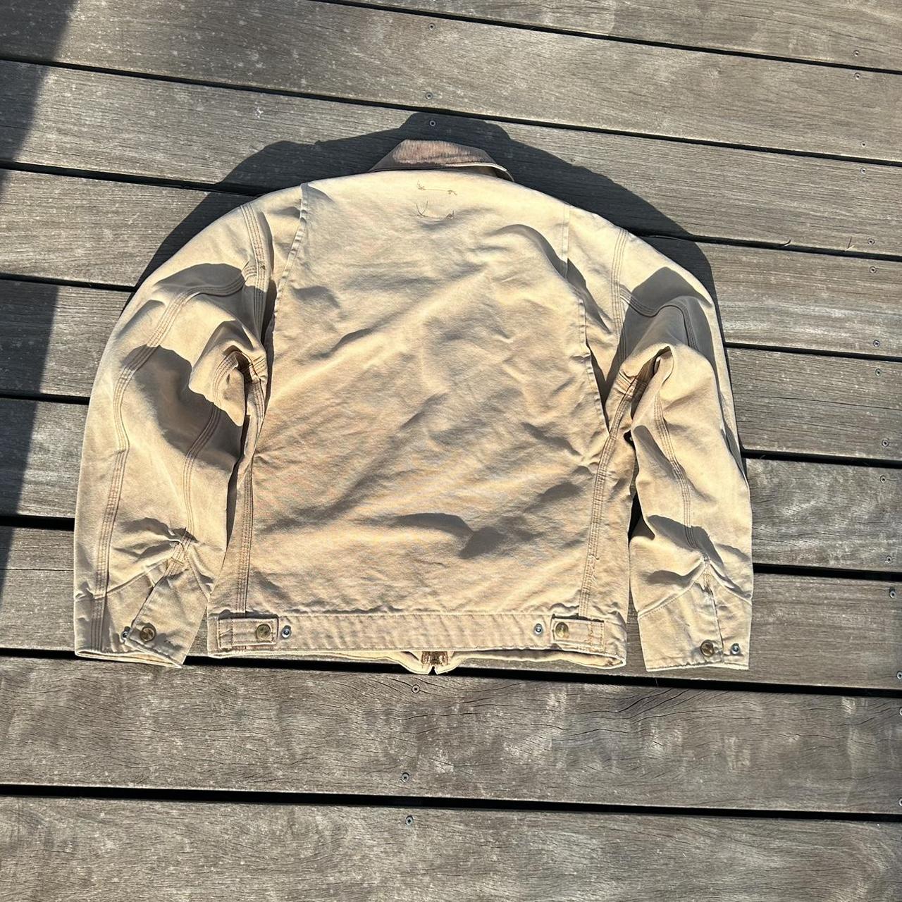 Carhartt Men's Cream Jacket | Depop