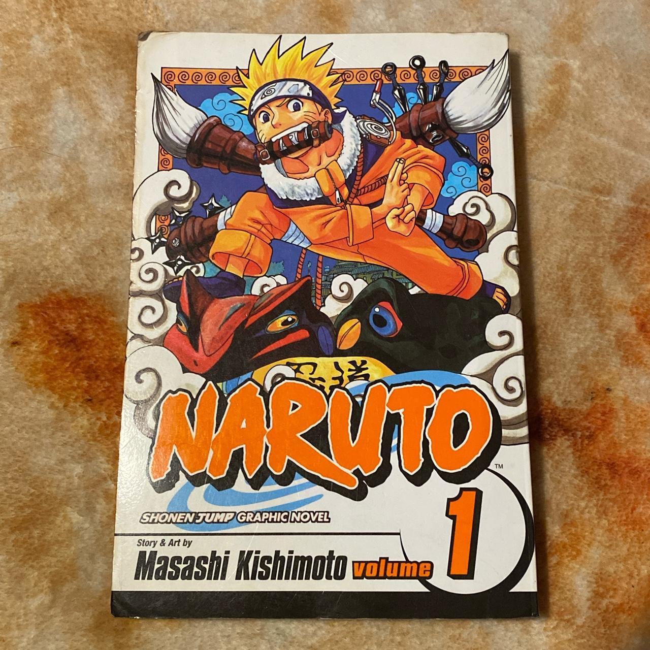 Naruto vol one manga. Very old and loved. It was in... - Depop