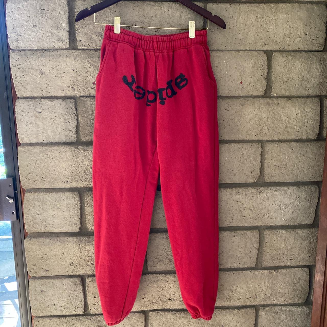 Red OG Spider Worldwide Sweats Medium Good condition - Depop