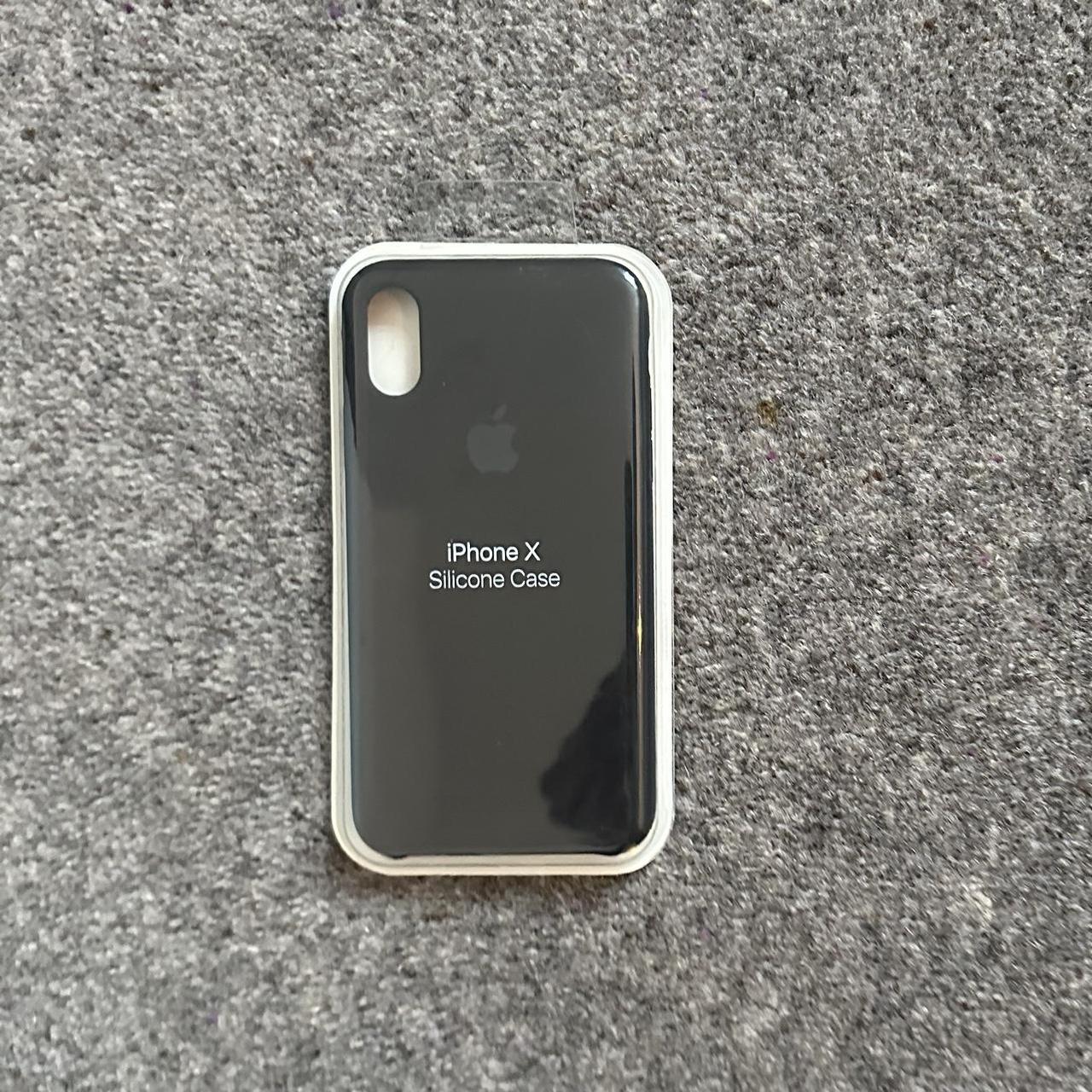 Apple Silicon Logo Phone Case - Black - Depop