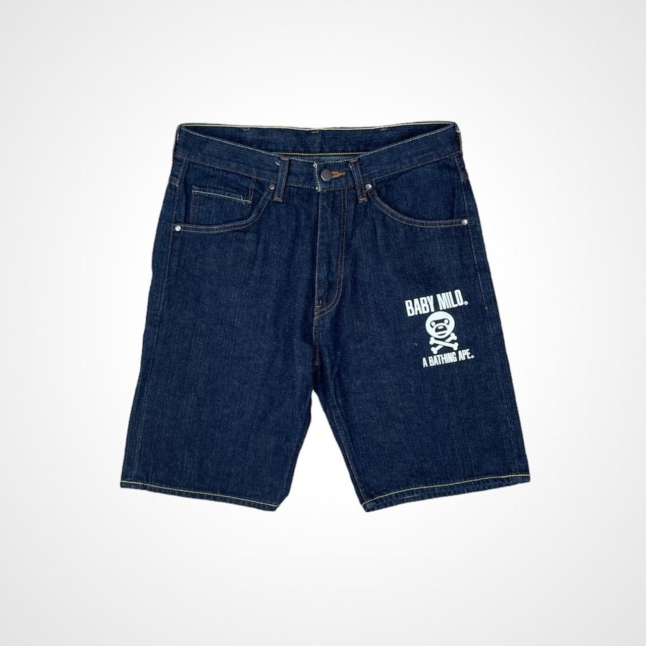 A bathing ape pirate store denim jorts size... - Depop