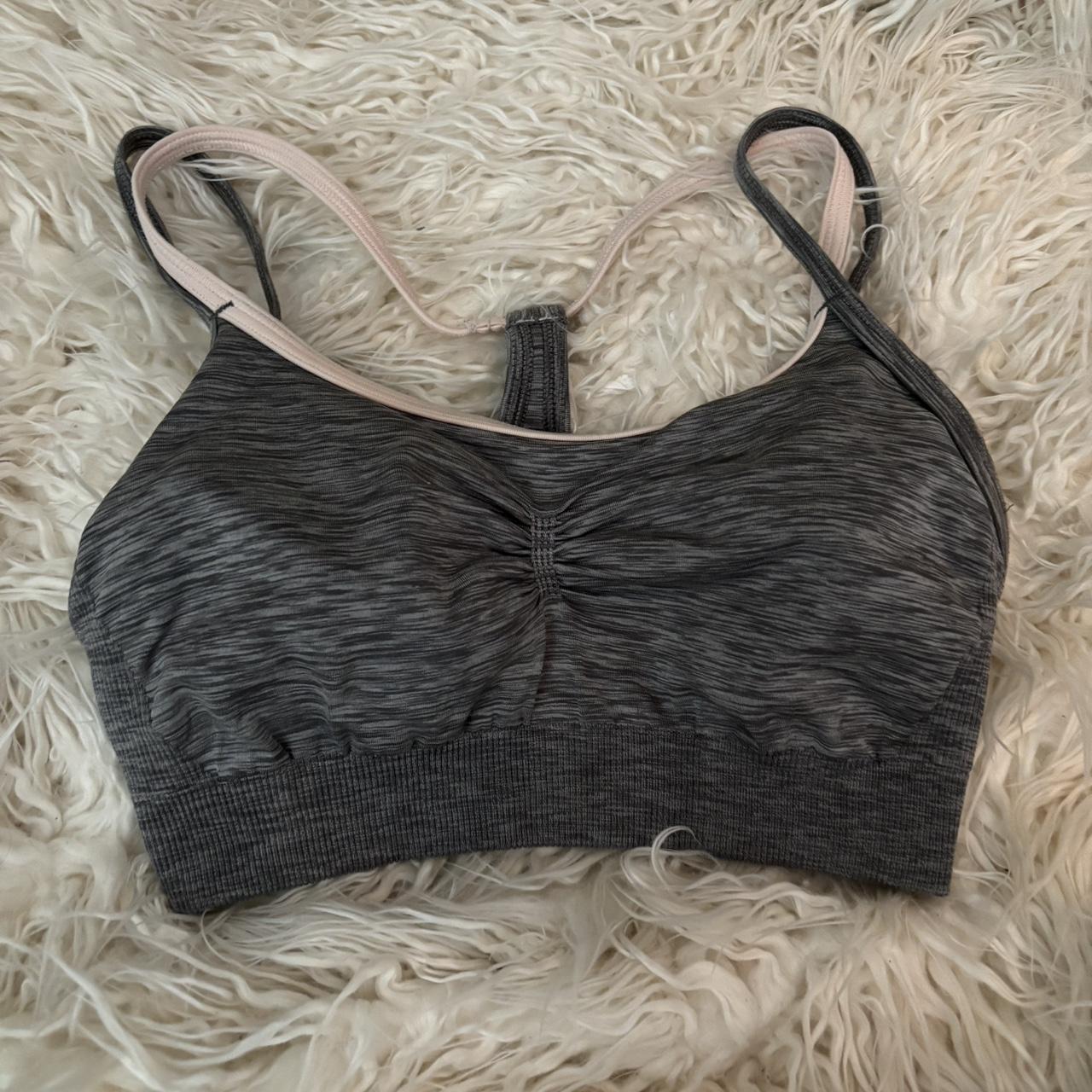 CALIA pink and grey sports bra Size:... - Depop