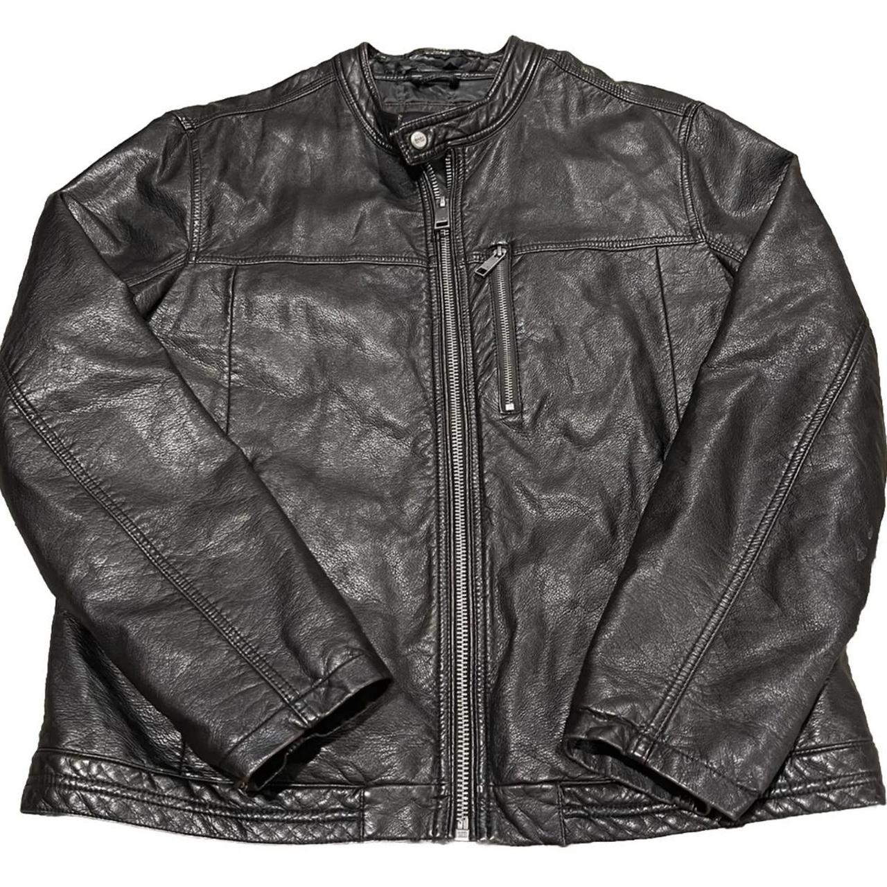 Andrew Marc New York Leather Jacket Size Large 🧥 🏍️... - Depop