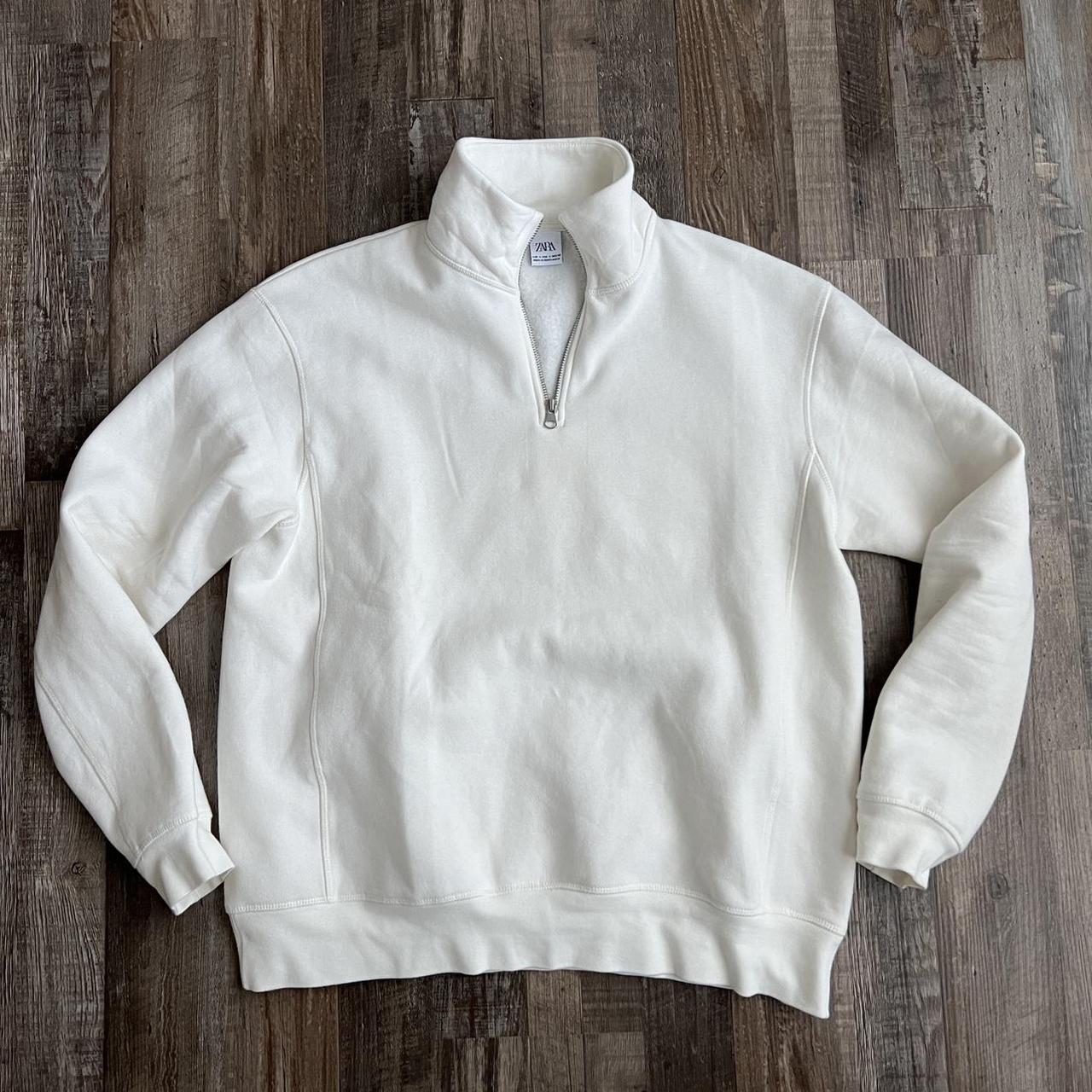 Zara quarter zip sweatshirt Good warm quality, fits... - Depop