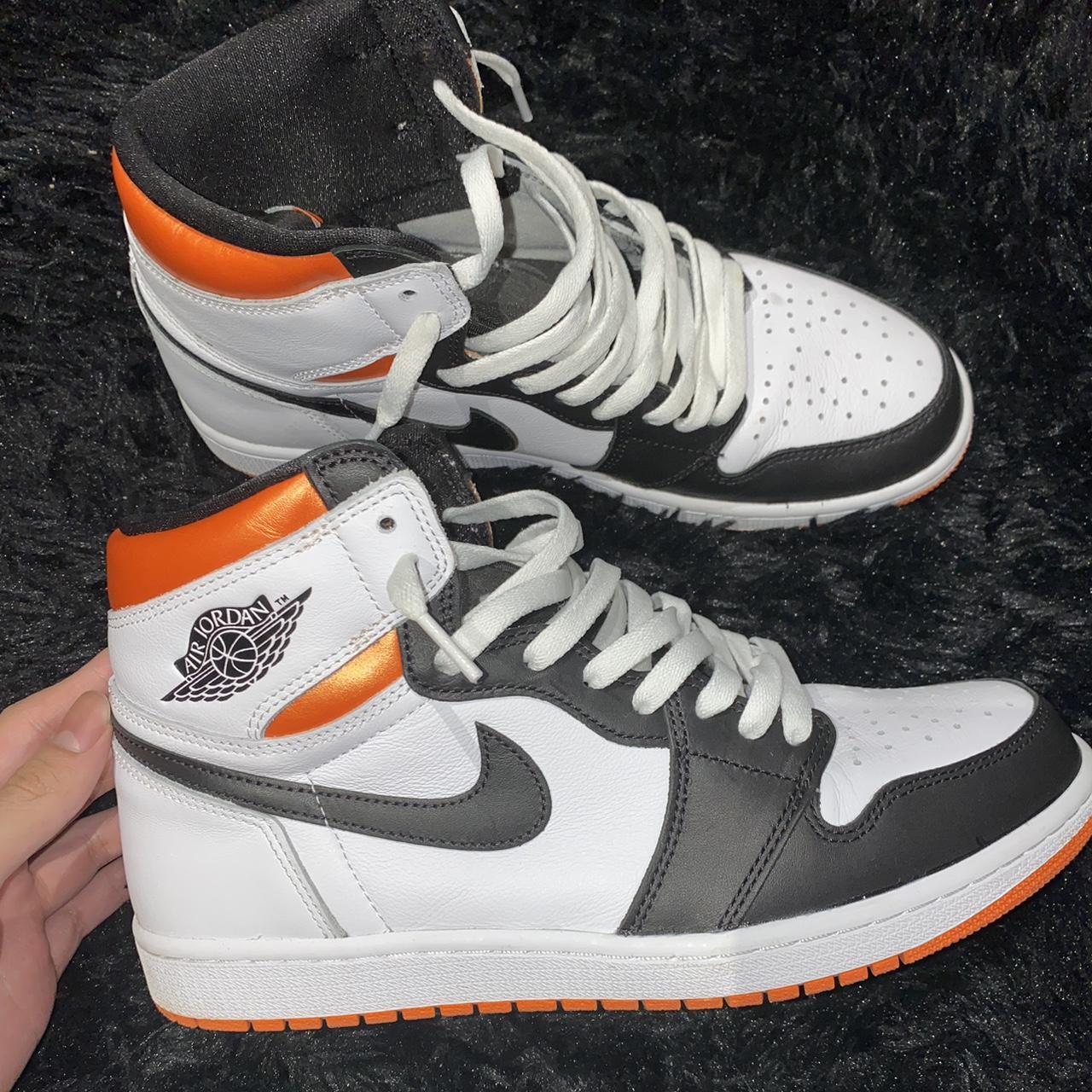 Air Jordan 1 Retro High OG 'Electro Orange' Size 9UK - Depop