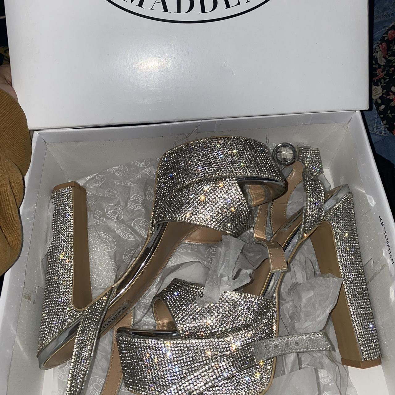 Steve Madden Rhinestone Heels “skyla-r” - Depop