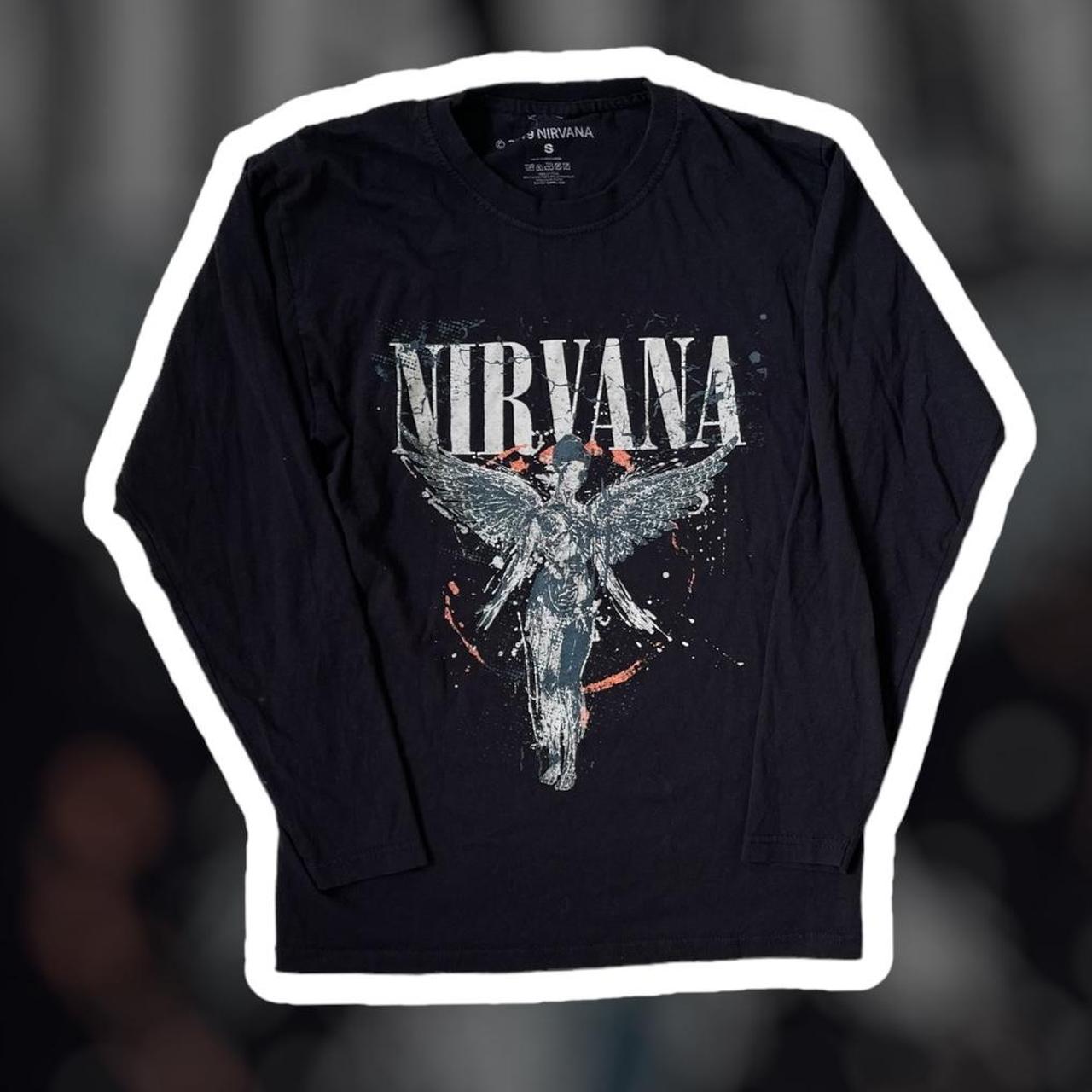 Nirvana Graphic Tour Music Gothic Black... - Depop