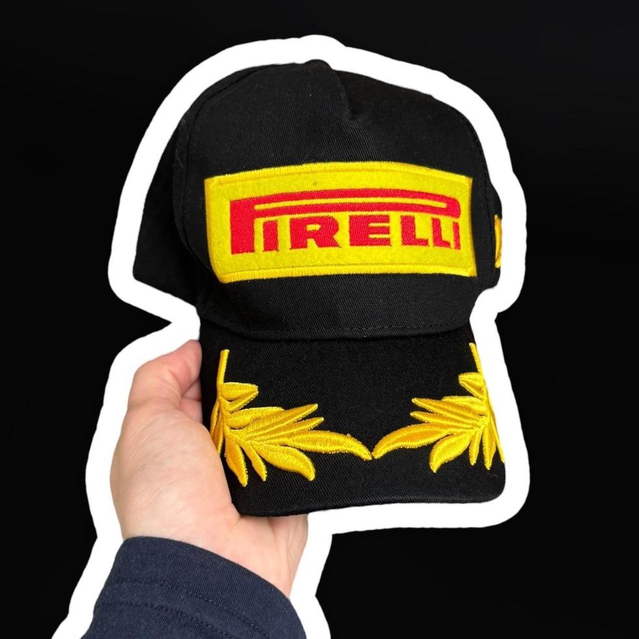 Formula 1 F1 racing Firelli racing black yellow hat... - Depop