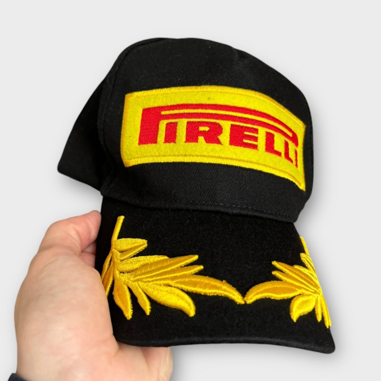 Formula 1 F1 racing Firelli racing black yellow hat... - Depop