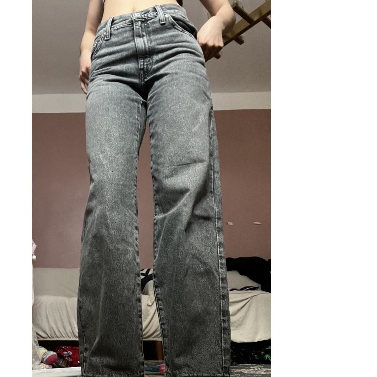 Ashy dark grey jeans from Levi’s. Baggy dad jeans... - Depop