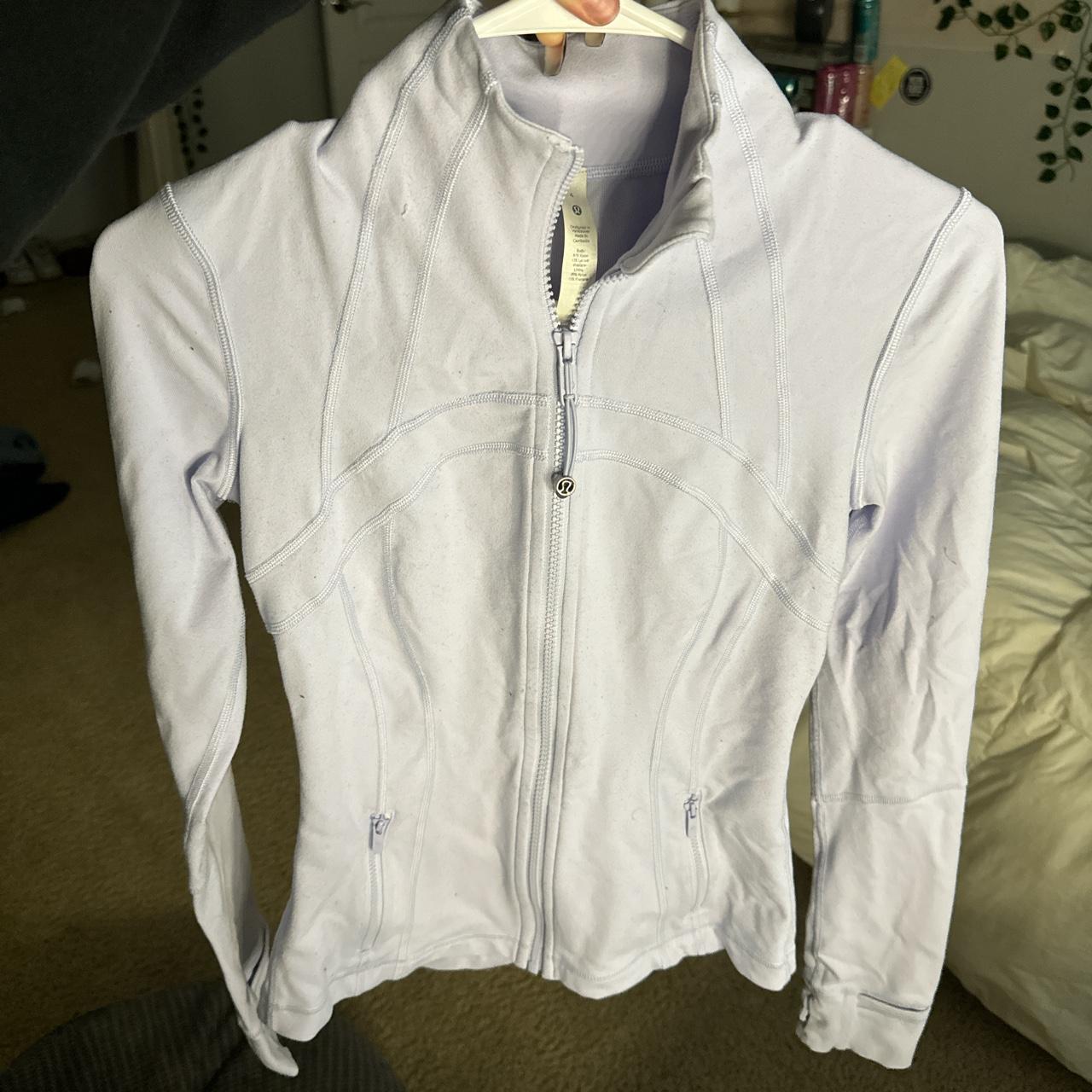size 4 lululemon purple align jacket worn twice no... - Depop