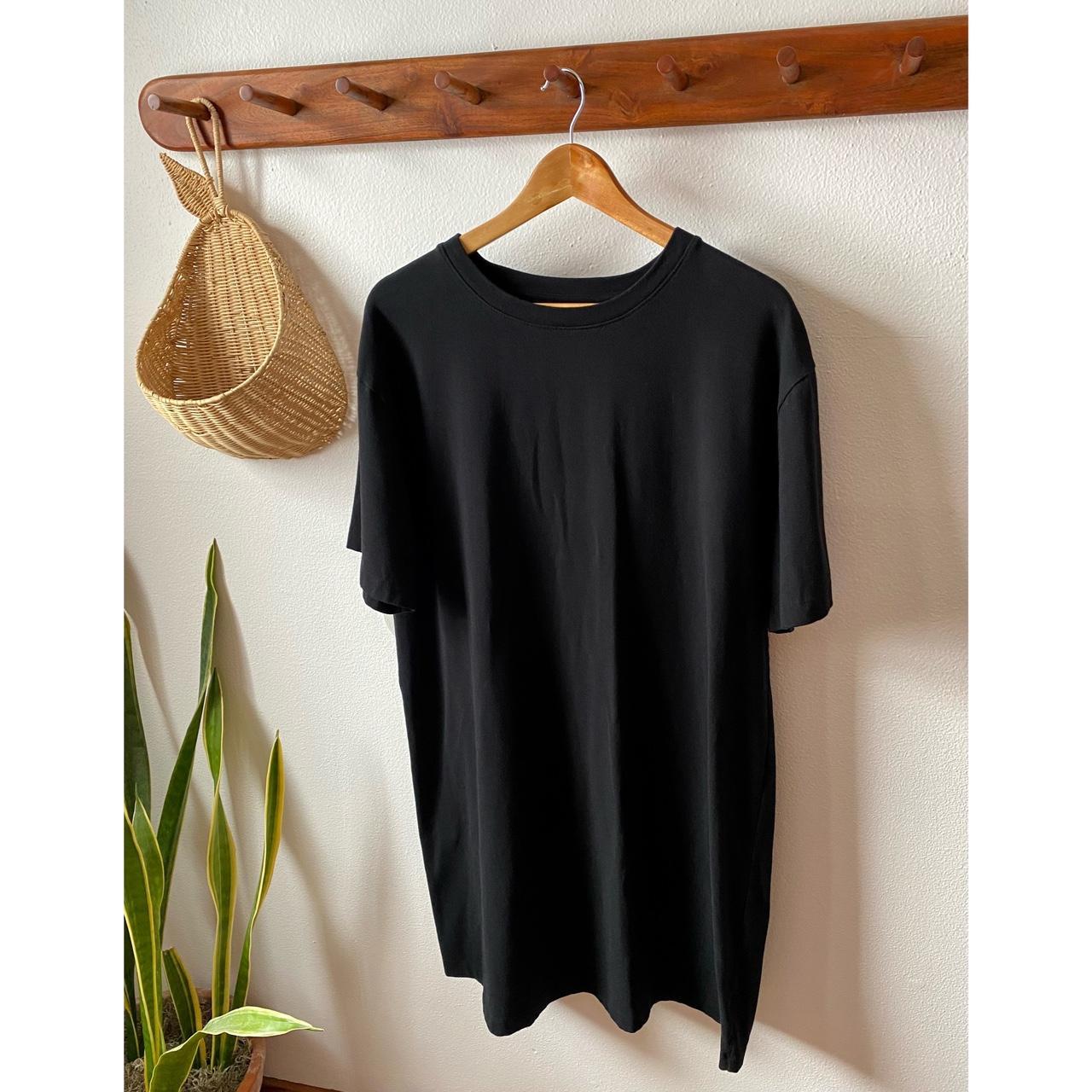 Women’s basic black t shirt dress by A New Day.... - Depop