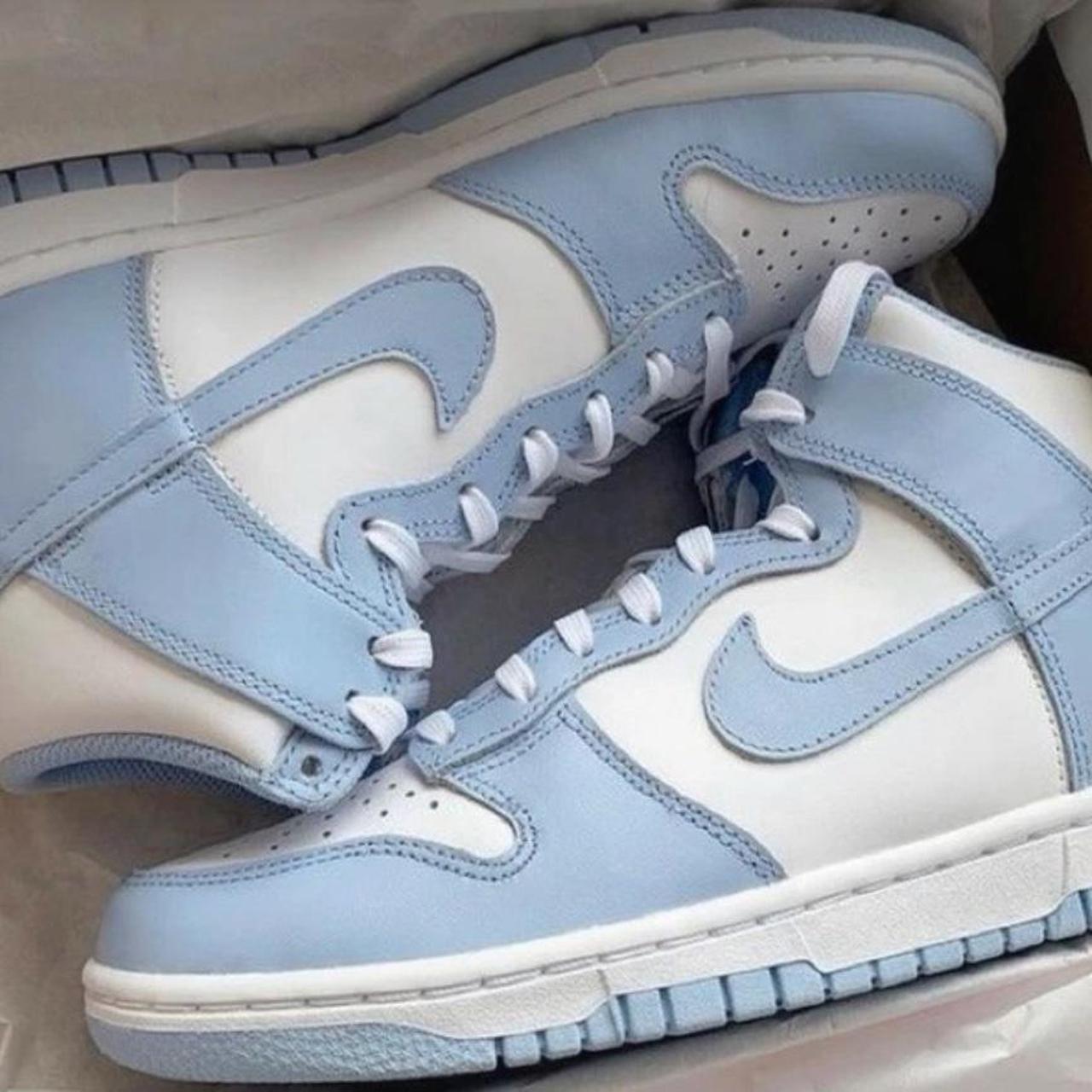 Women’s baby blue Nike Dunks Worn twice, bought for 130 - Depop