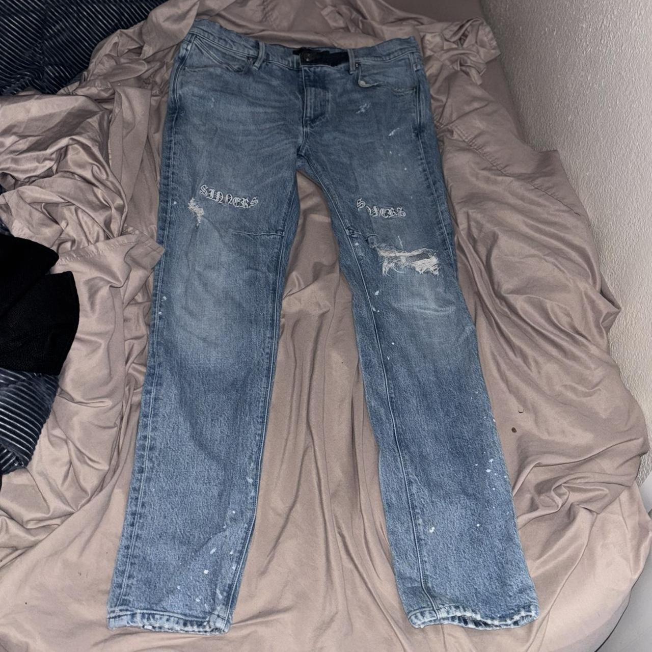 RtA BRYANY SINNERS (LIGHT BLUE) (MID RISE) SKINNY... | Depop