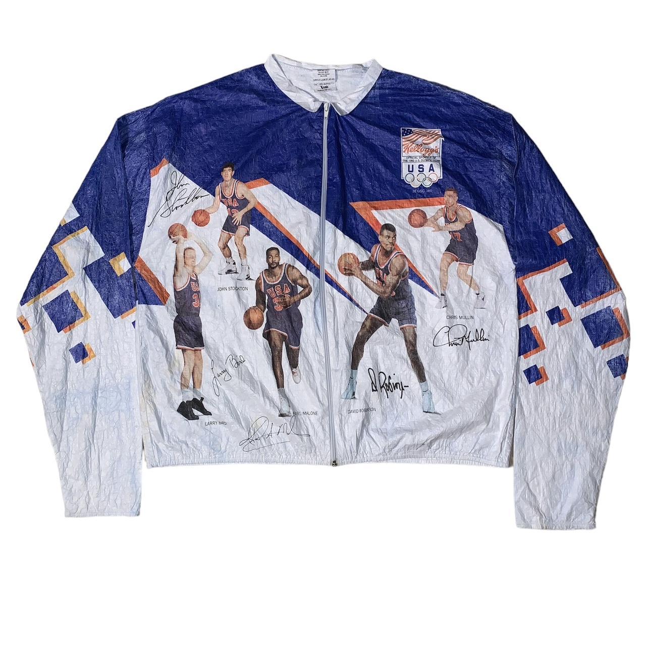 Vintage 90s USA Olympic Dream Team Jacket Zip up... - Depop