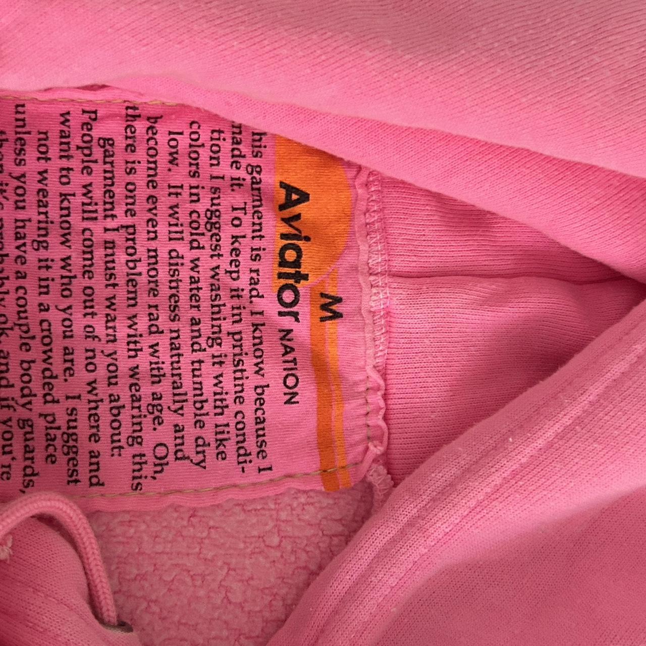 Aviator Nation Neon Pink 5 stripe zip up SOLD OUT... - Depop