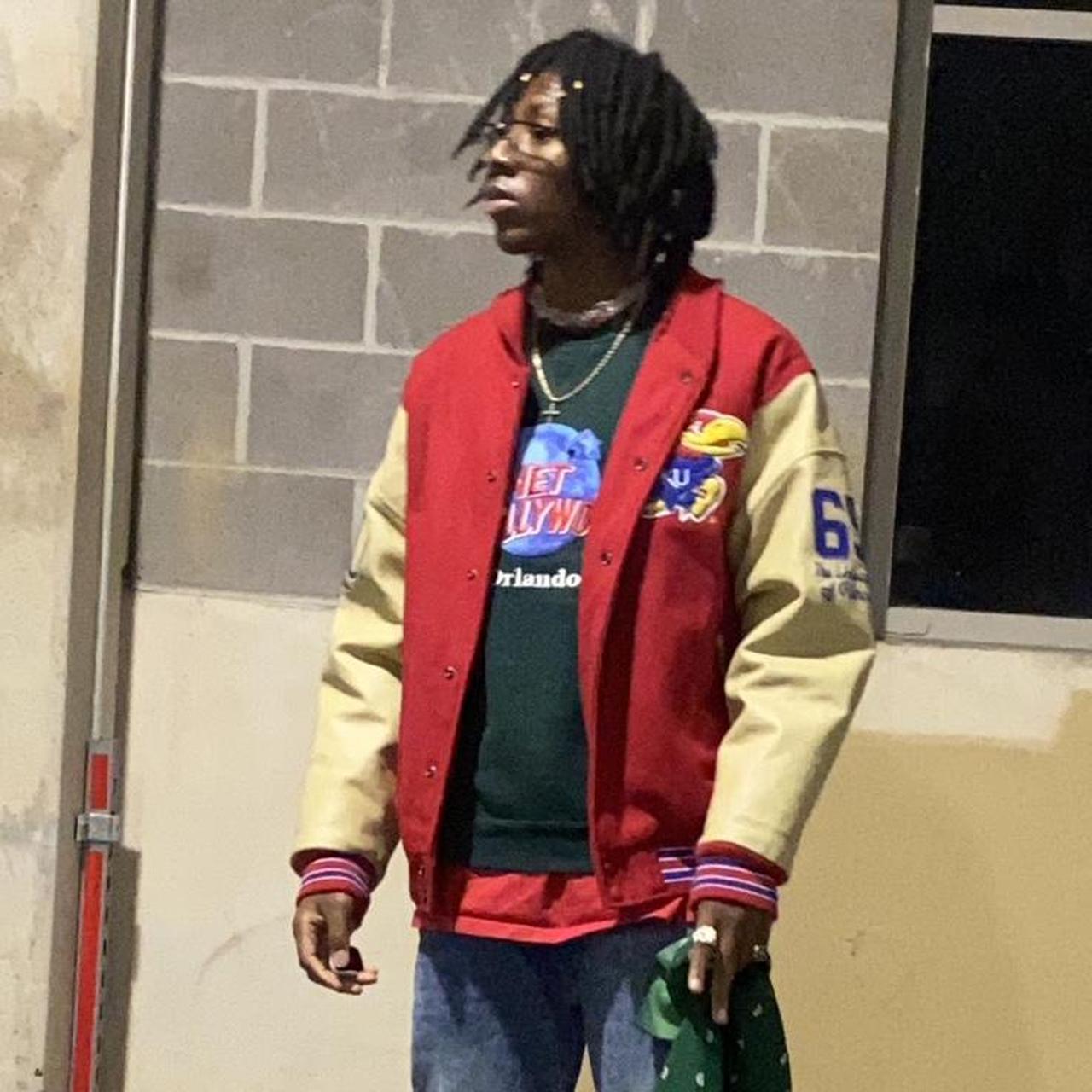 Vintage Ku football varsity... - Depop