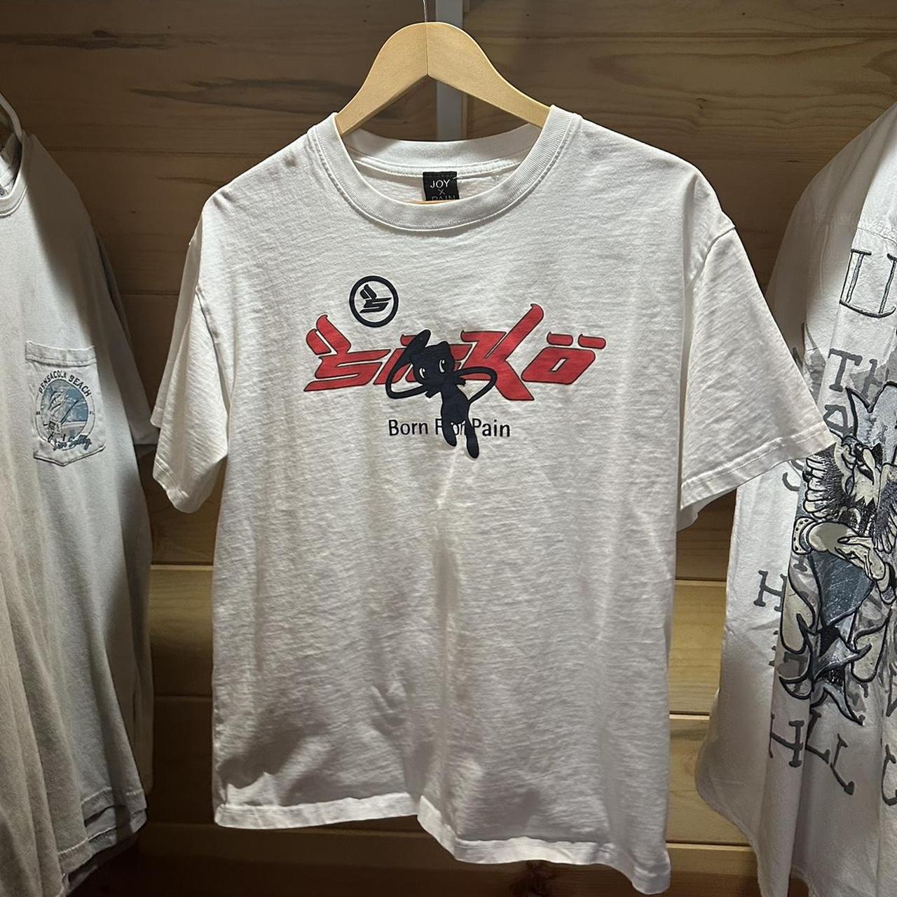 Sicko mew tee No flaws Navy and red price reflects... - Depop