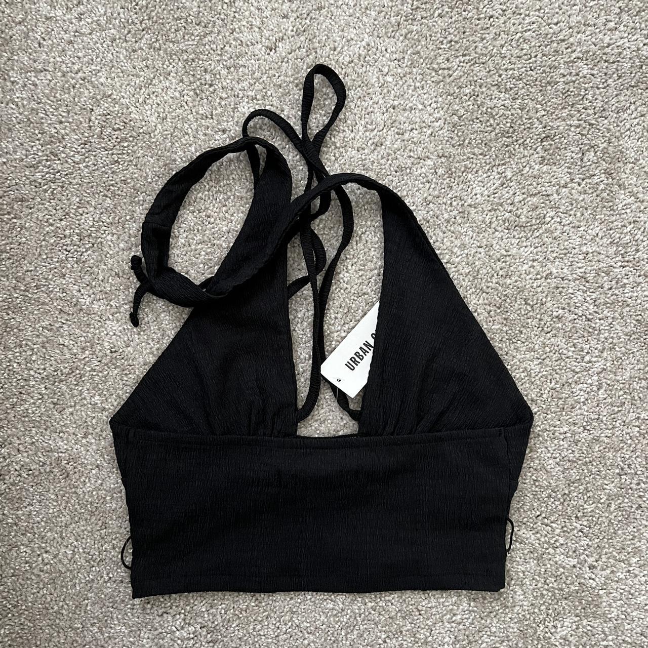 Urban Outfitters Women's Black Top | Depop