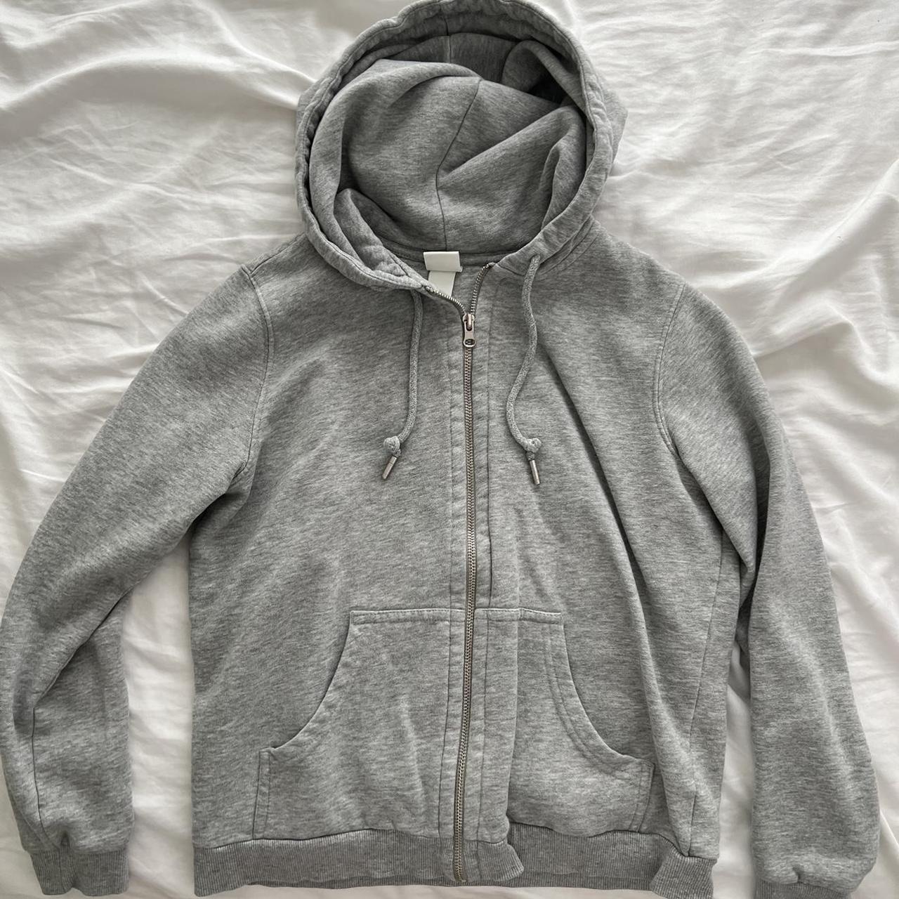 H&M Women's Grey Hoodie | Depop
