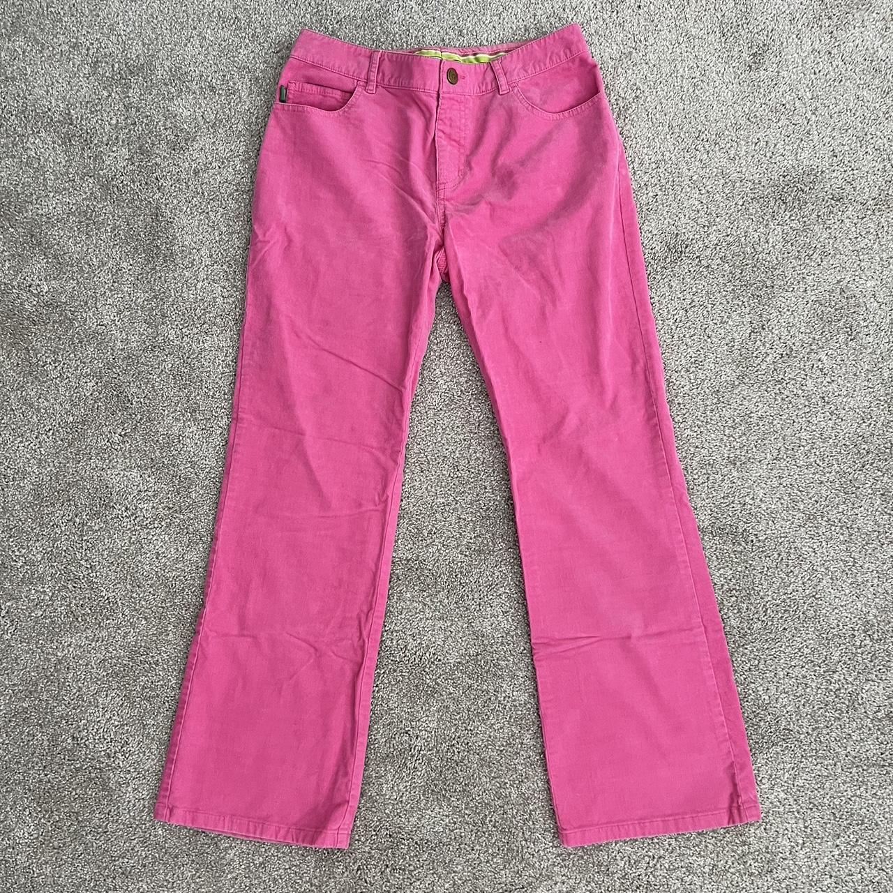 Lilly Pulitzer pink corduroy pants only worn once... - Depop