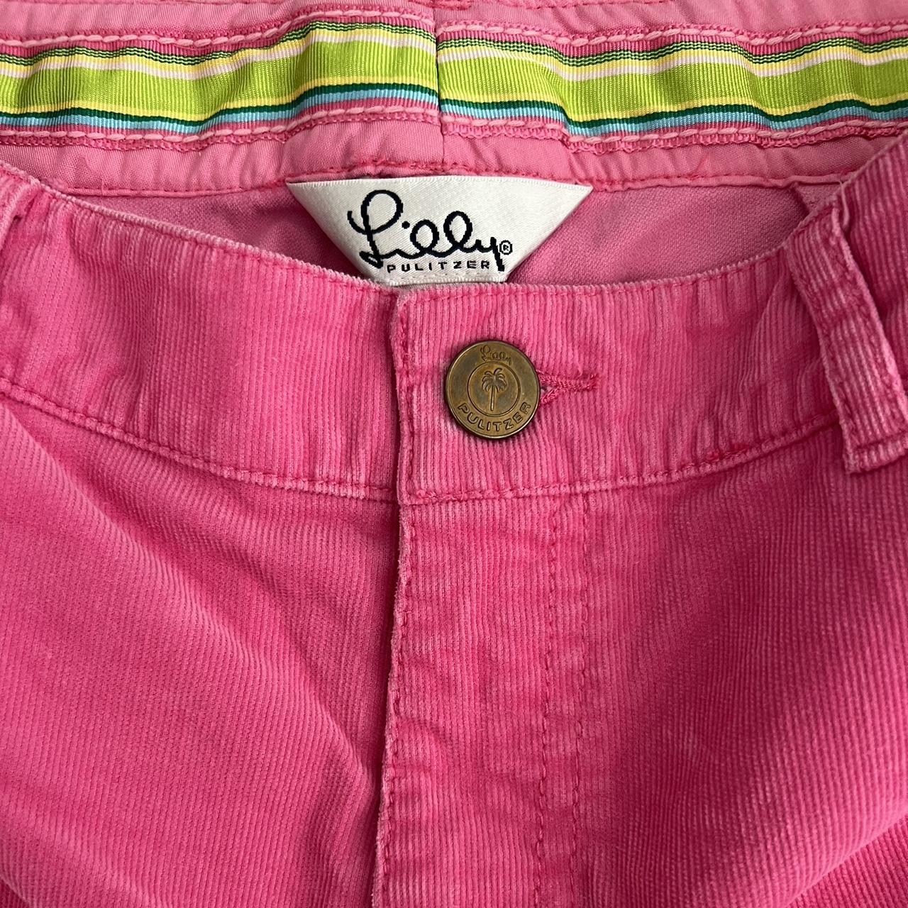 Lilly Pulitzer pink corduroy pants only worn once... - Depop