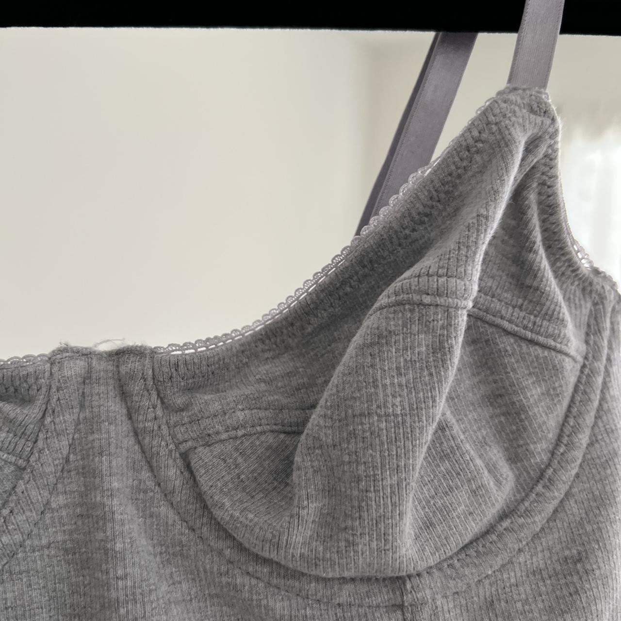 Light grey corset top Cute and comfy for going out - Depop