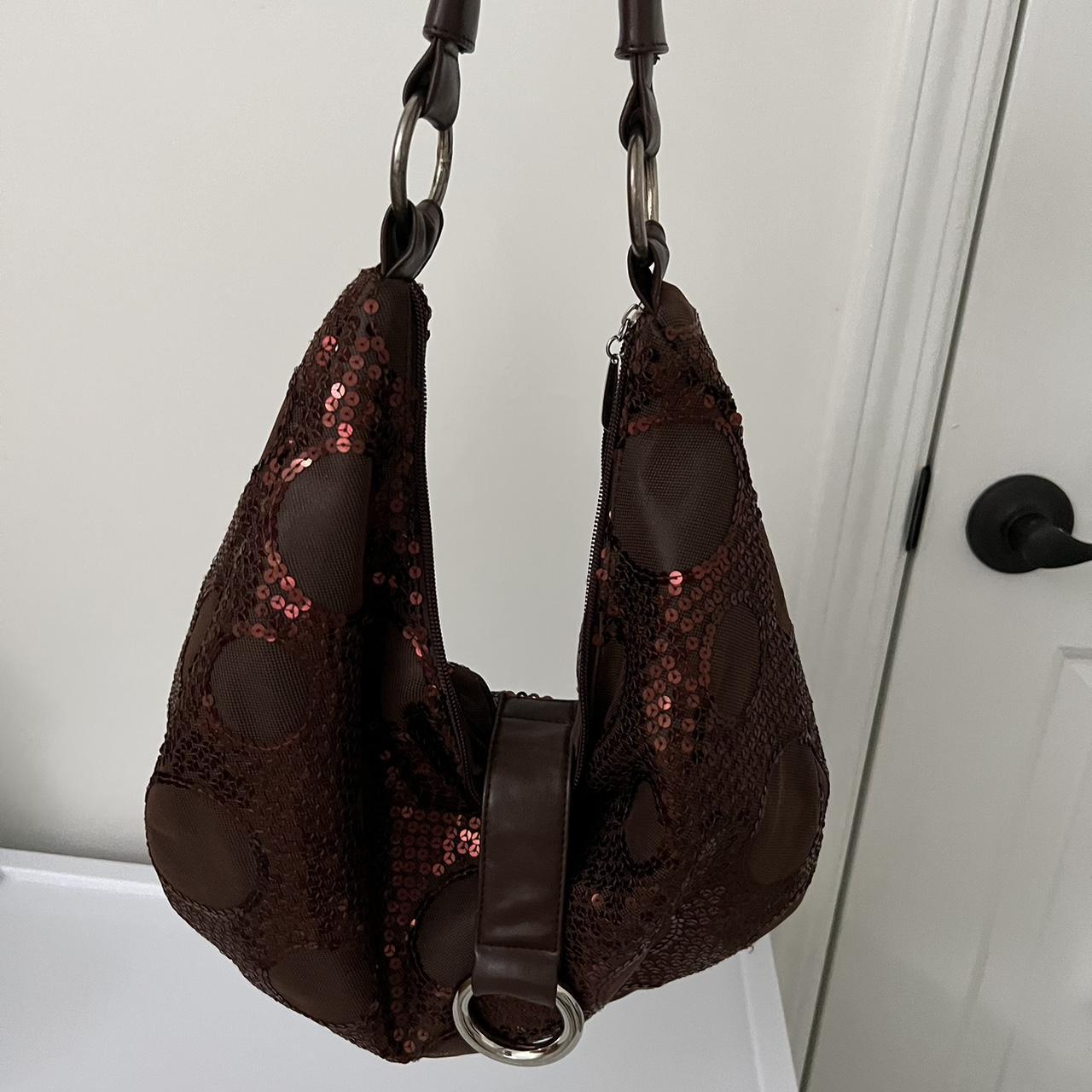 Vintage sequin hobo bag never used. All hardware in... - Depop