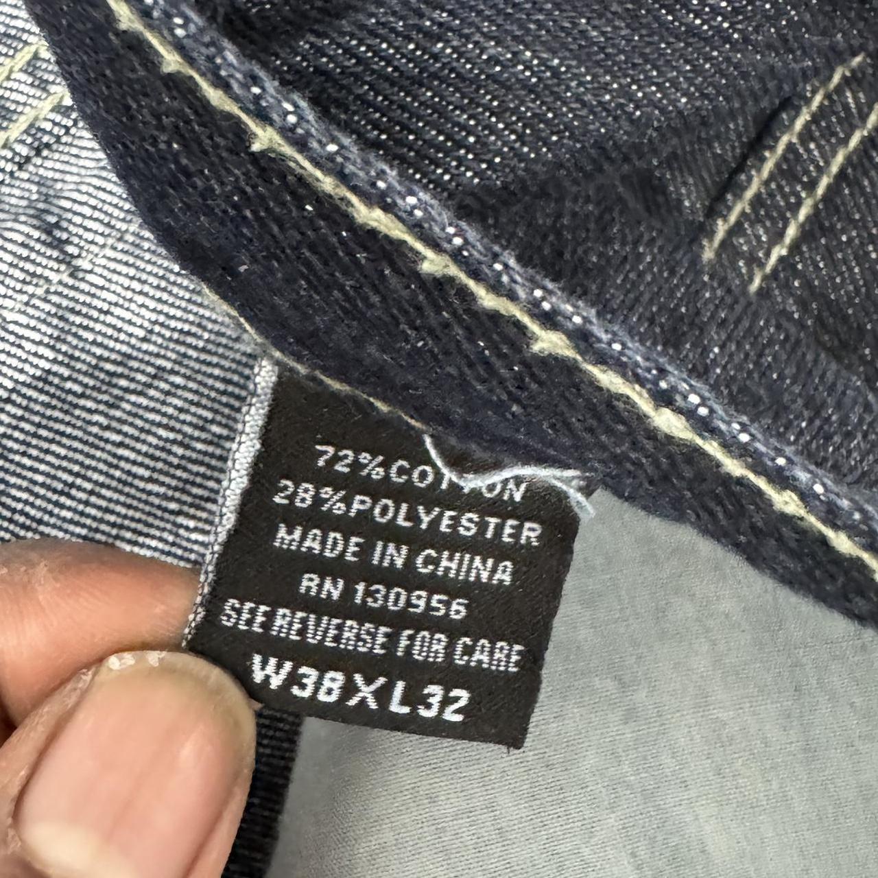 Y2k Emcee Embroidered Baggy Jeans 38 x... - Depop