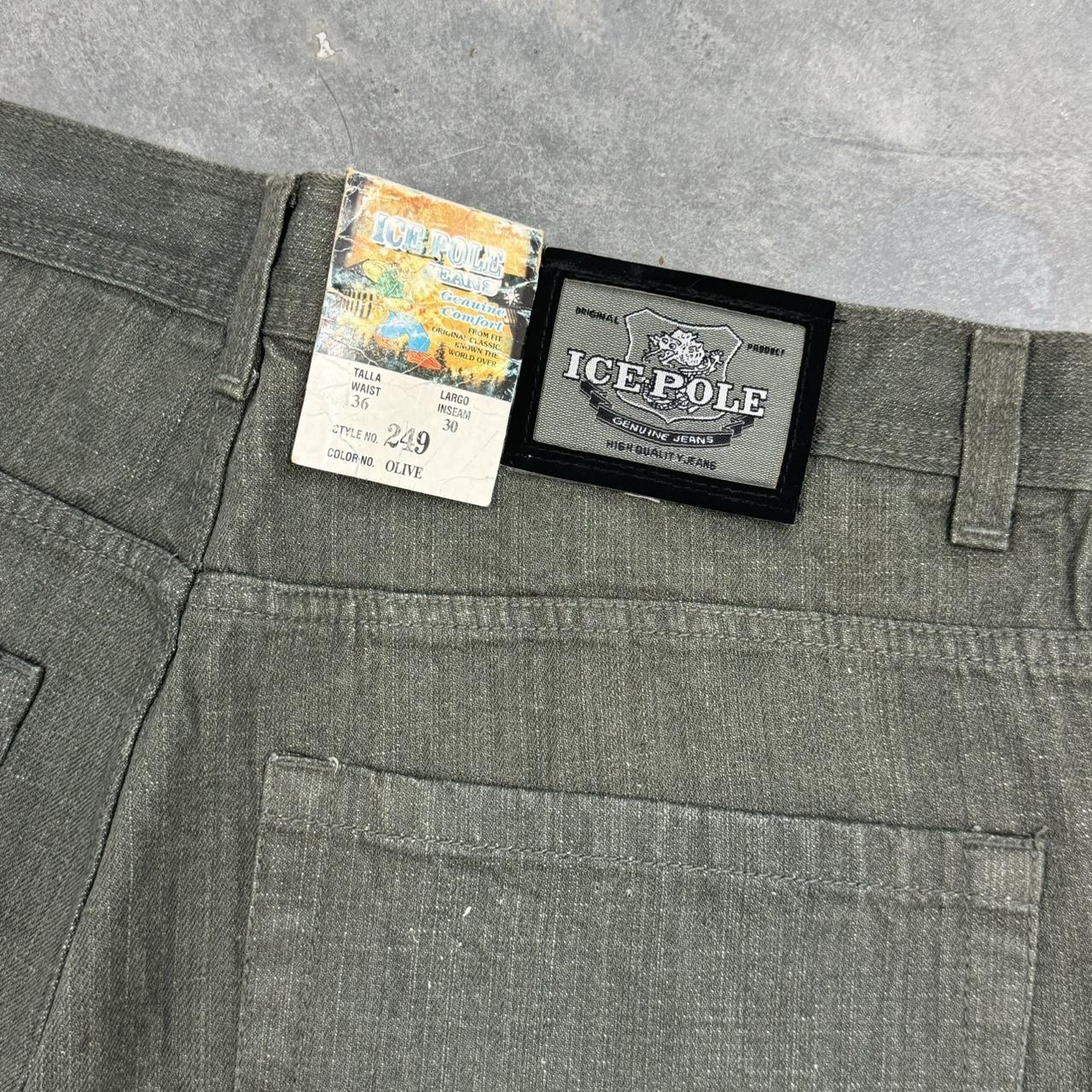 Y2k Jnco style Ice Pole Earth Tone Baggy Skater... - Depop