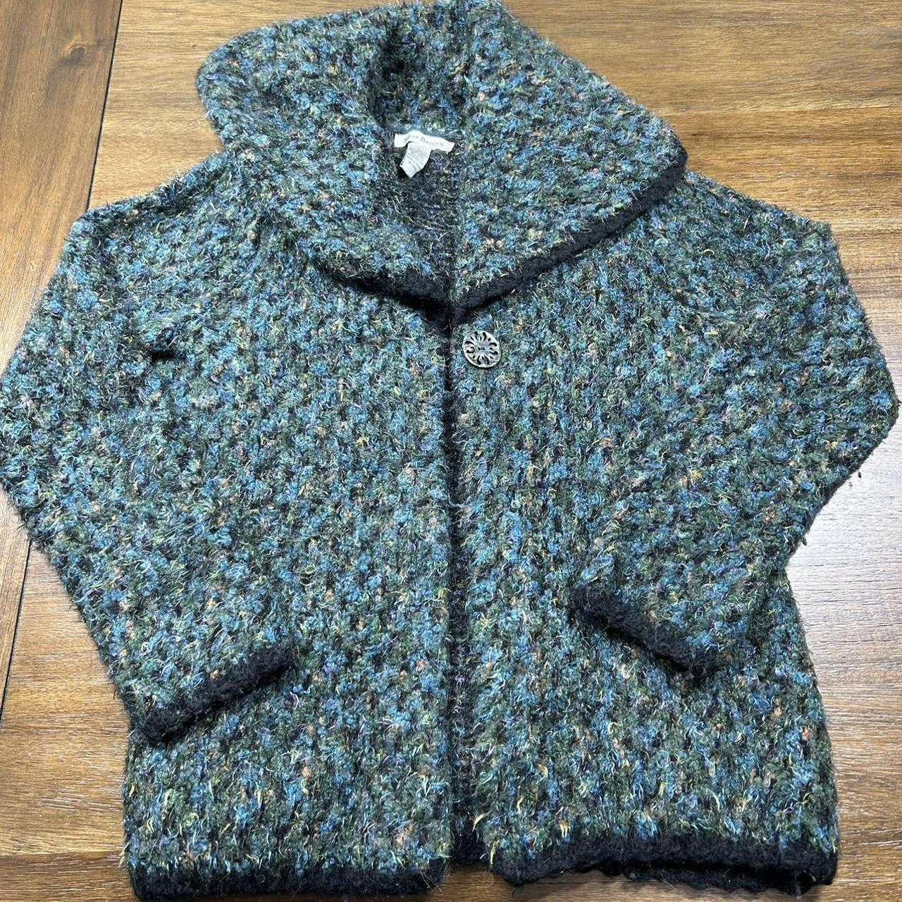 Susan Bristol Tweed Sweater Womens Large Vintage... - Depop
