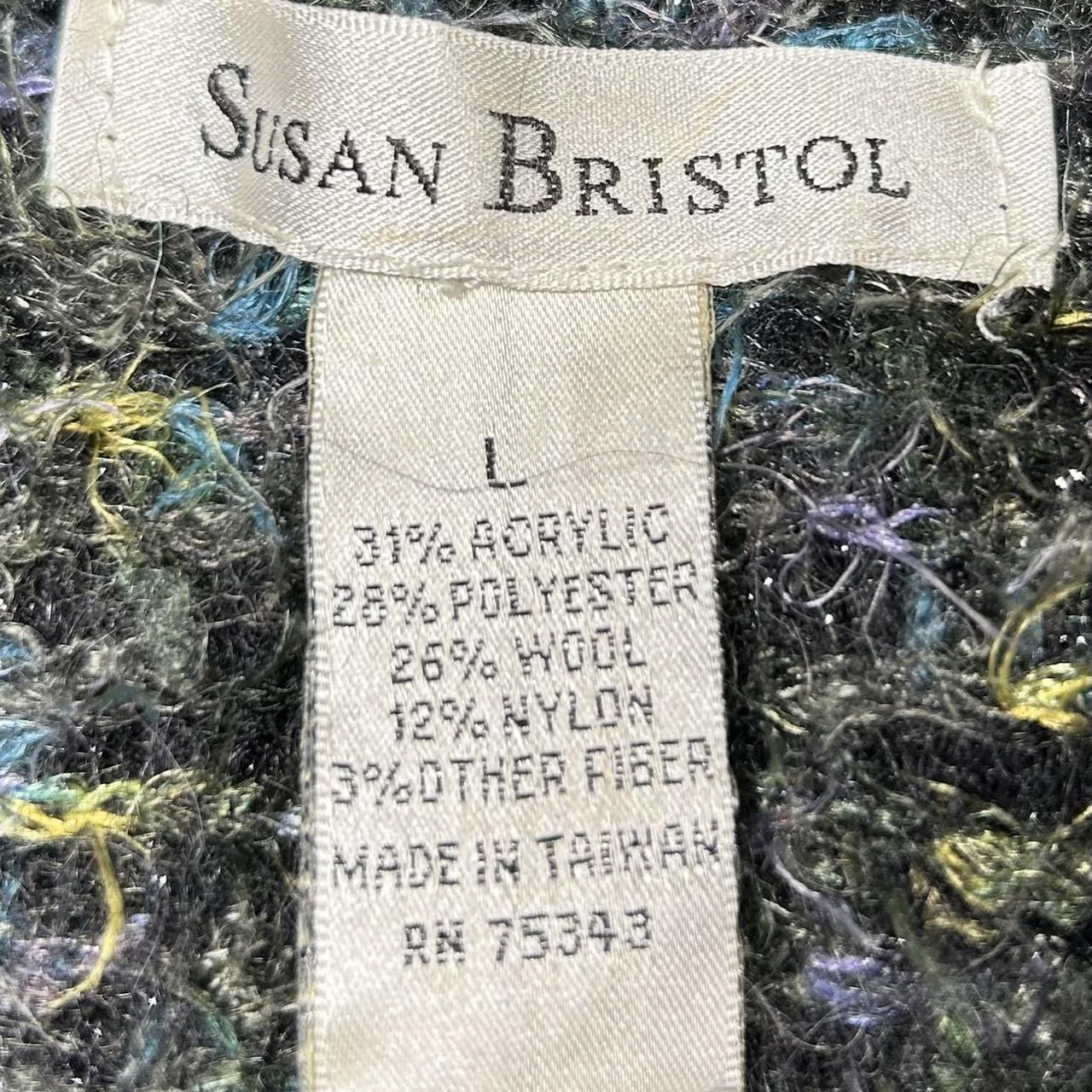 Susan Bristol Tweed Sweater Womens Large Vintage... - Depop